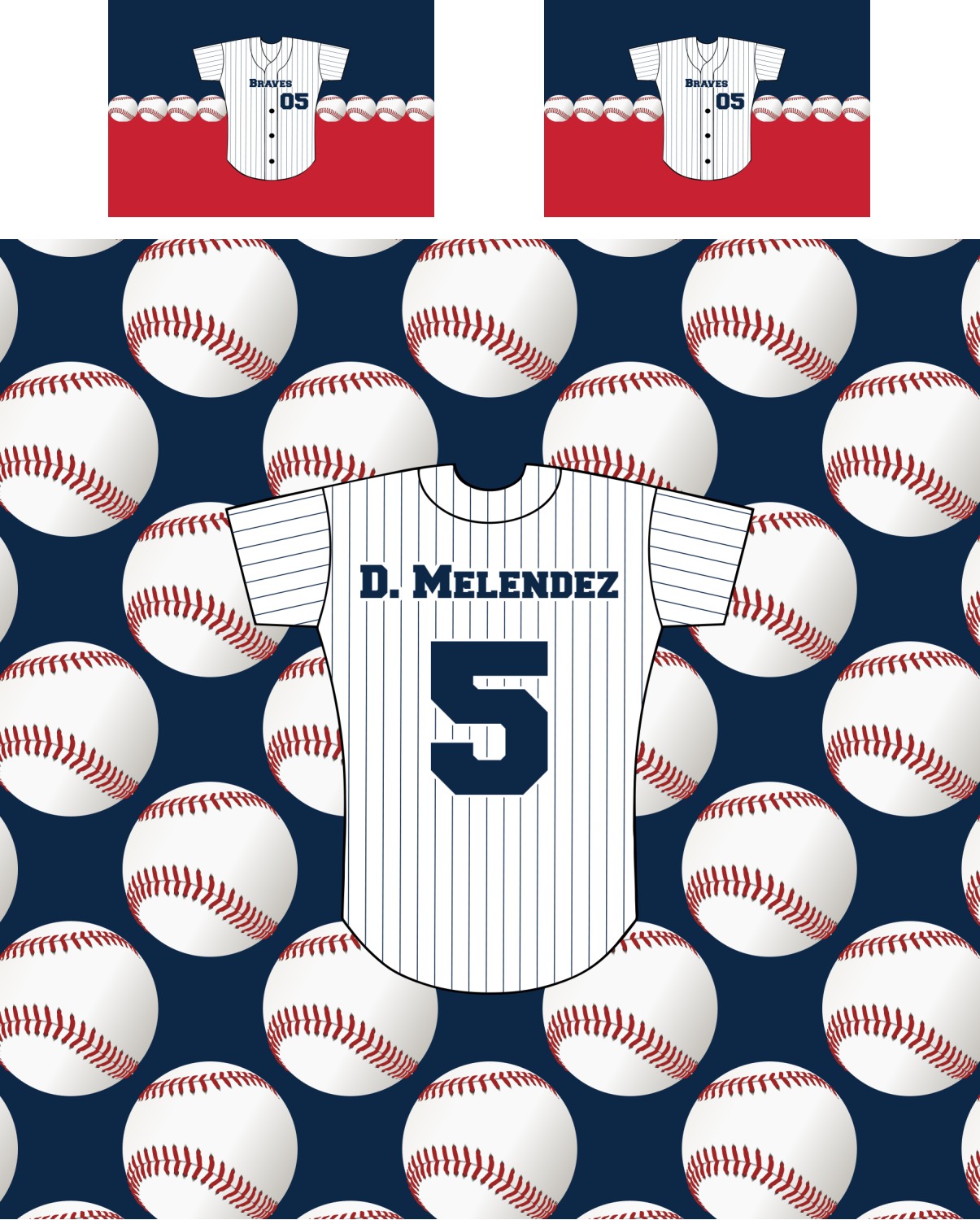 Custom Baseball Jersey Duvet Cover (Personalized) | YouCustomizeIt