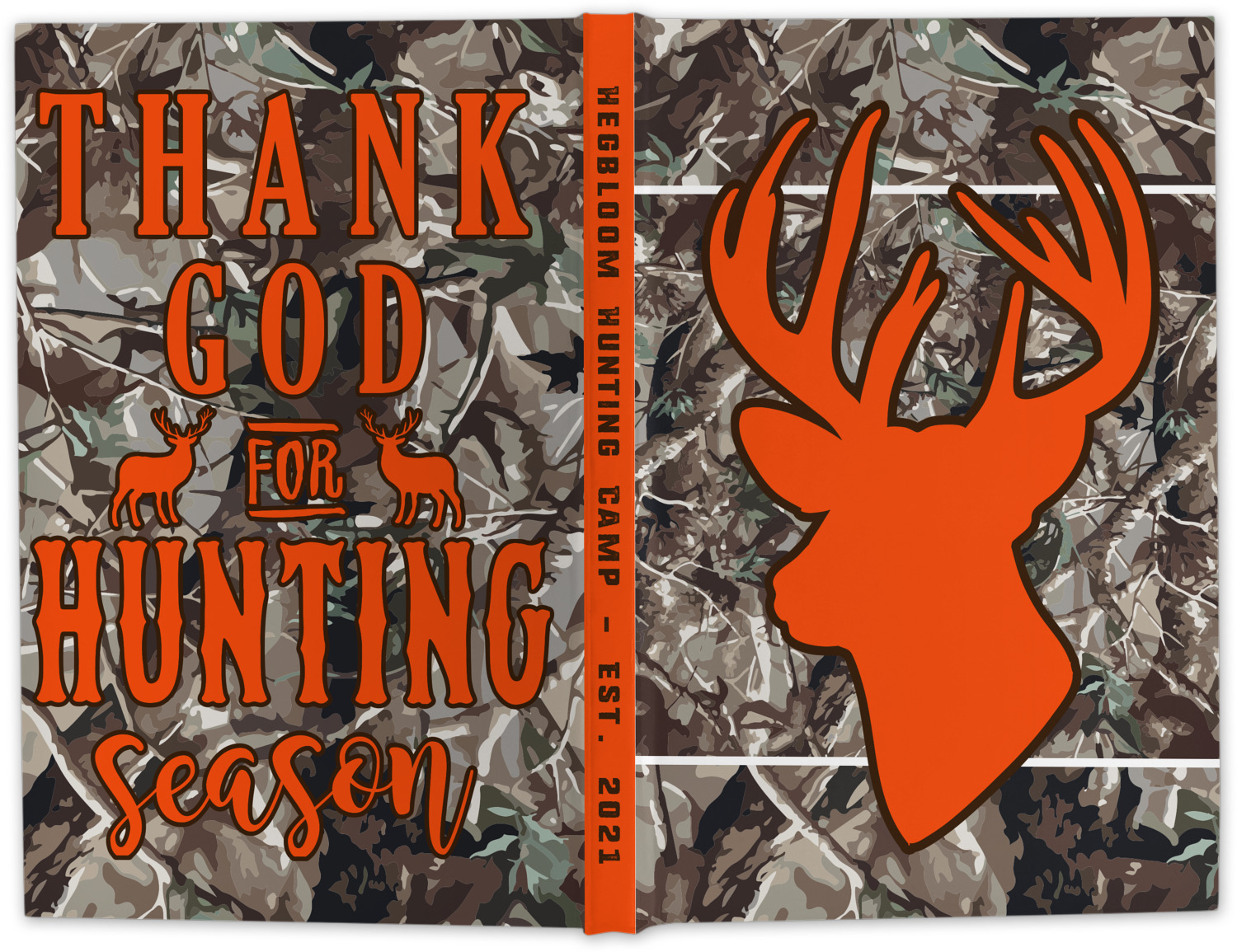 Custom Hunting Camo Hardbound Journal (Personalized) | YouCustomizeIt