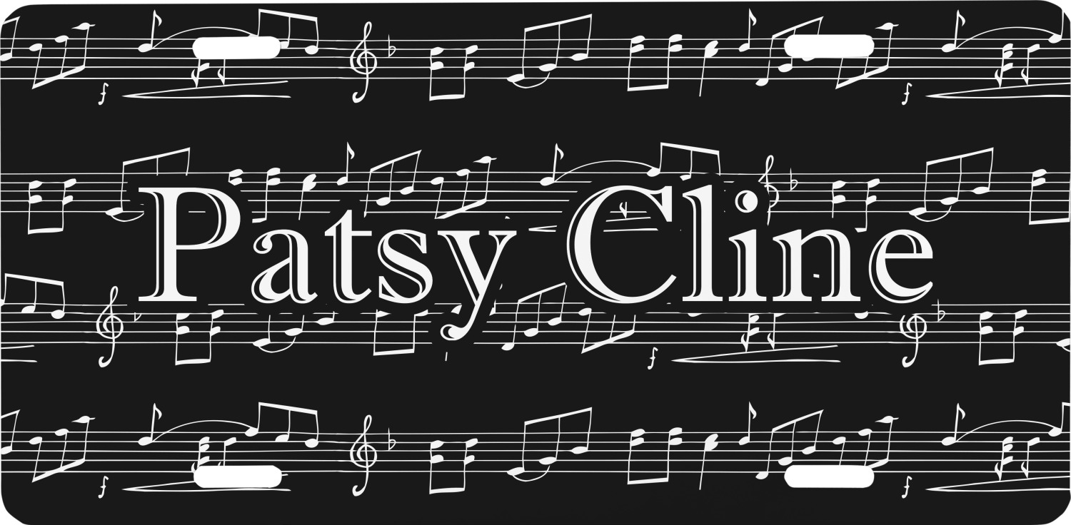 Custom Musical Notes Front License Plate (Personalized) | YouCustomizeIt