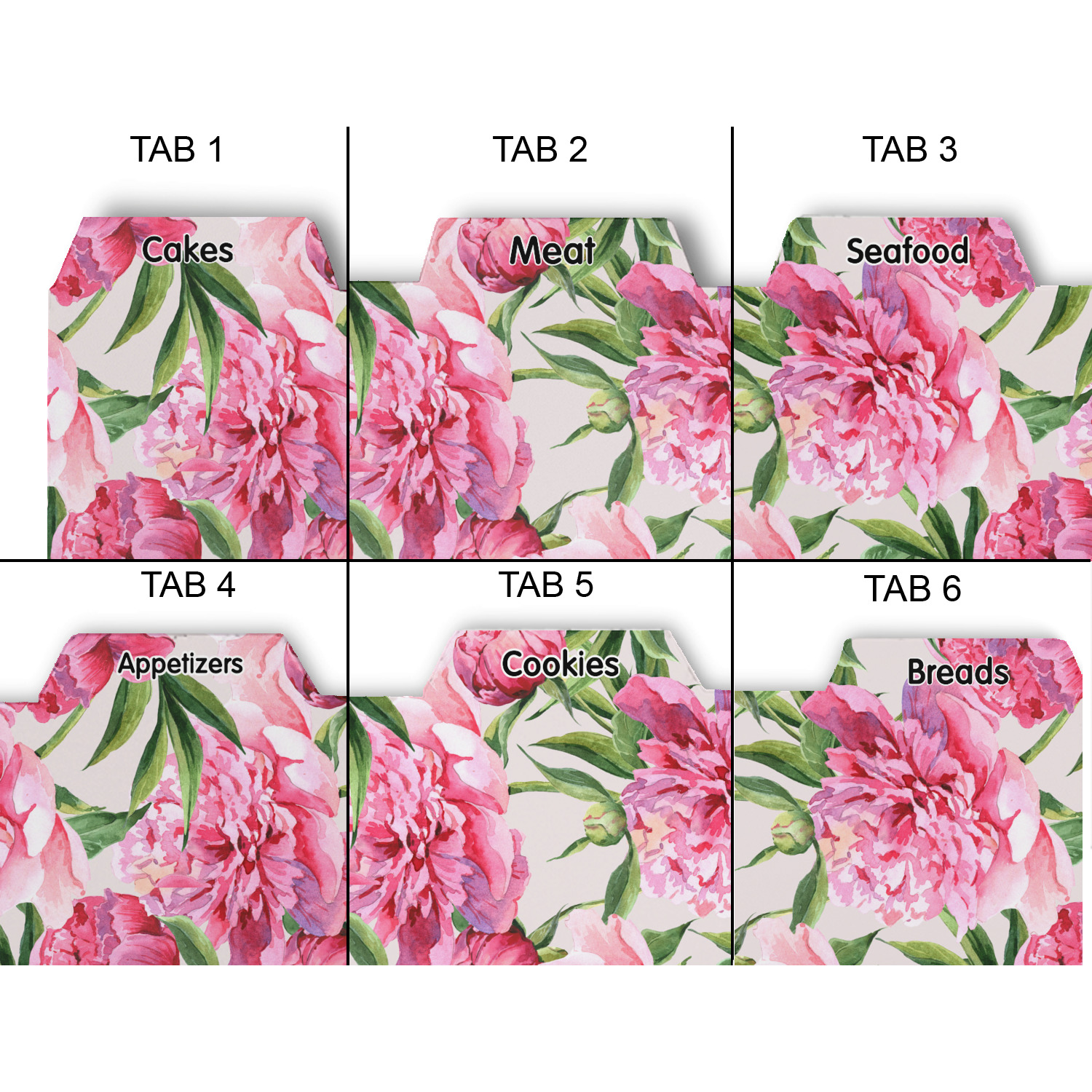 Custom Binder Tab Dividers | Design & Preview Online | YouCustomizeIt