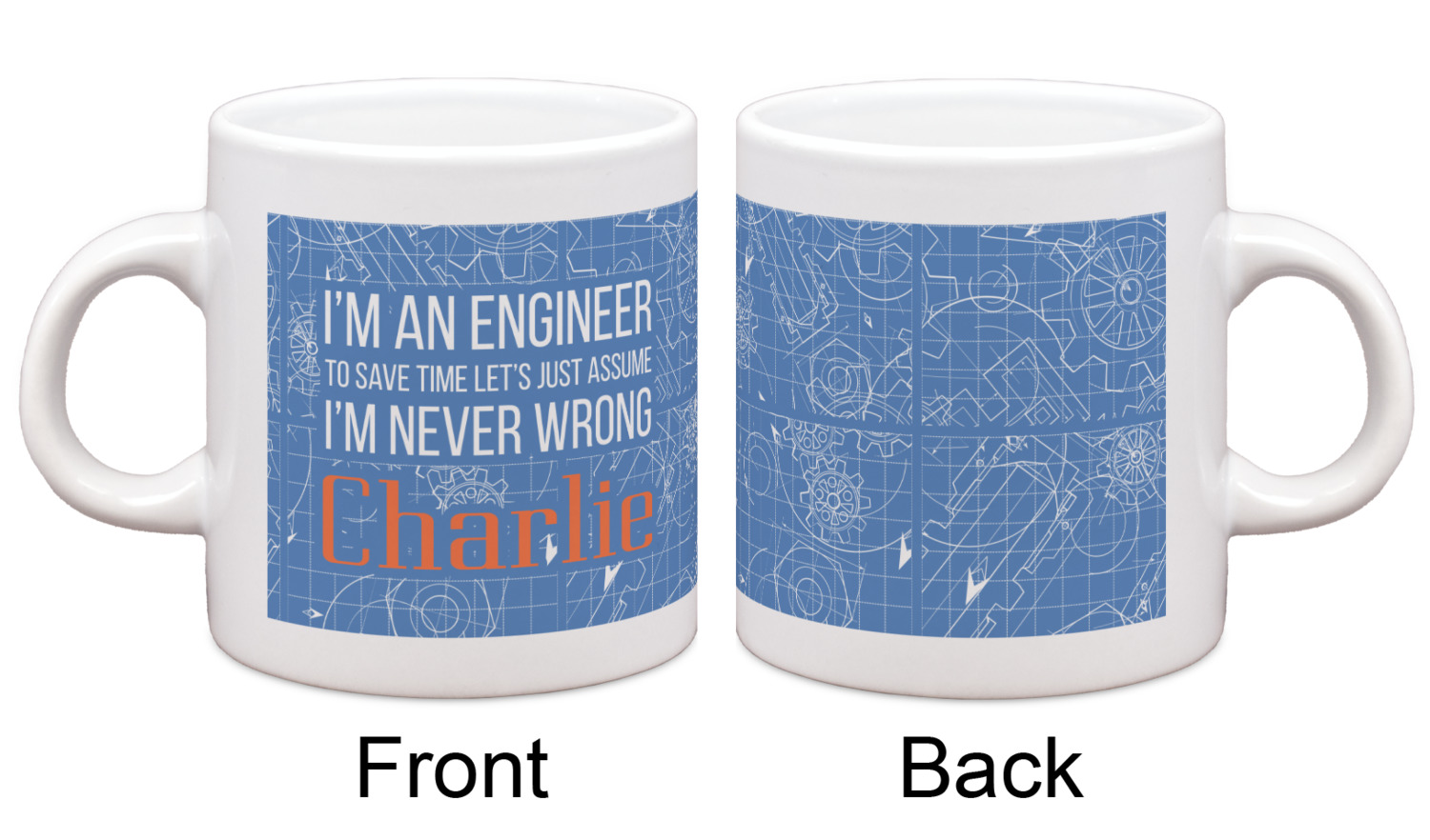 Design Your Own Single Shot Espresso Cups - Set of 4 | YouCustomizeIt