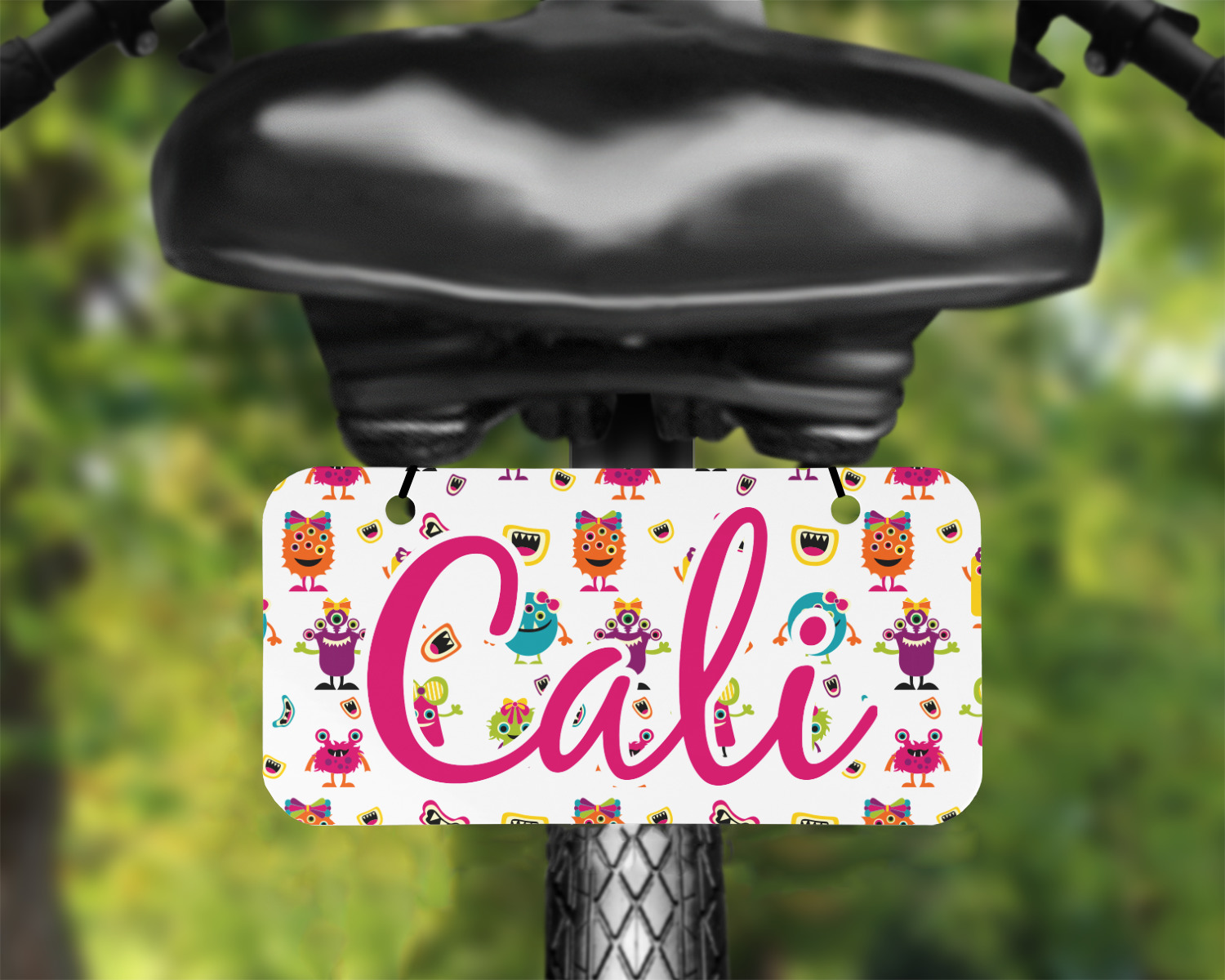 Custom Girly Monsters Mini/Bicycle License Plate (Personalized ...
