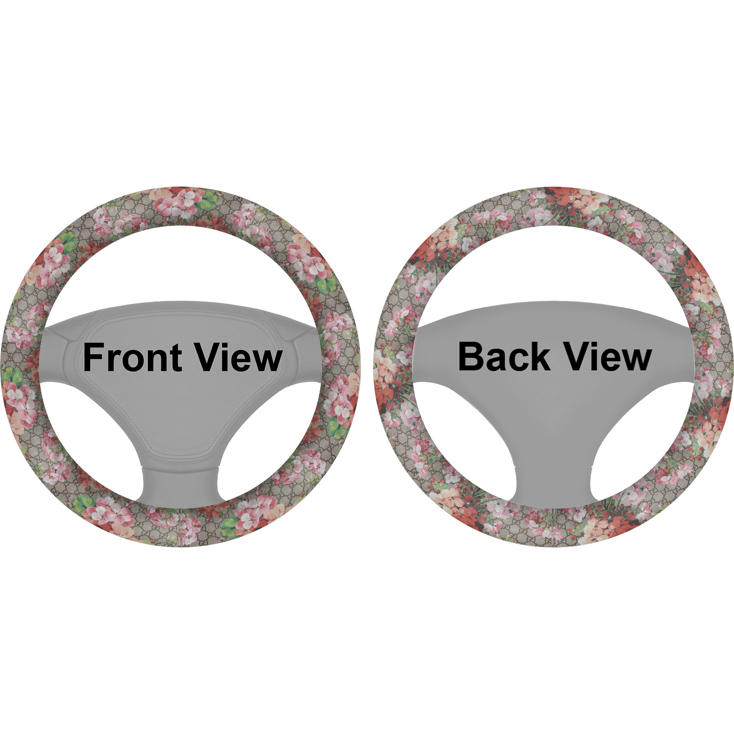 Custom Roses Steering Wheel Cover | YouCustomizeIt