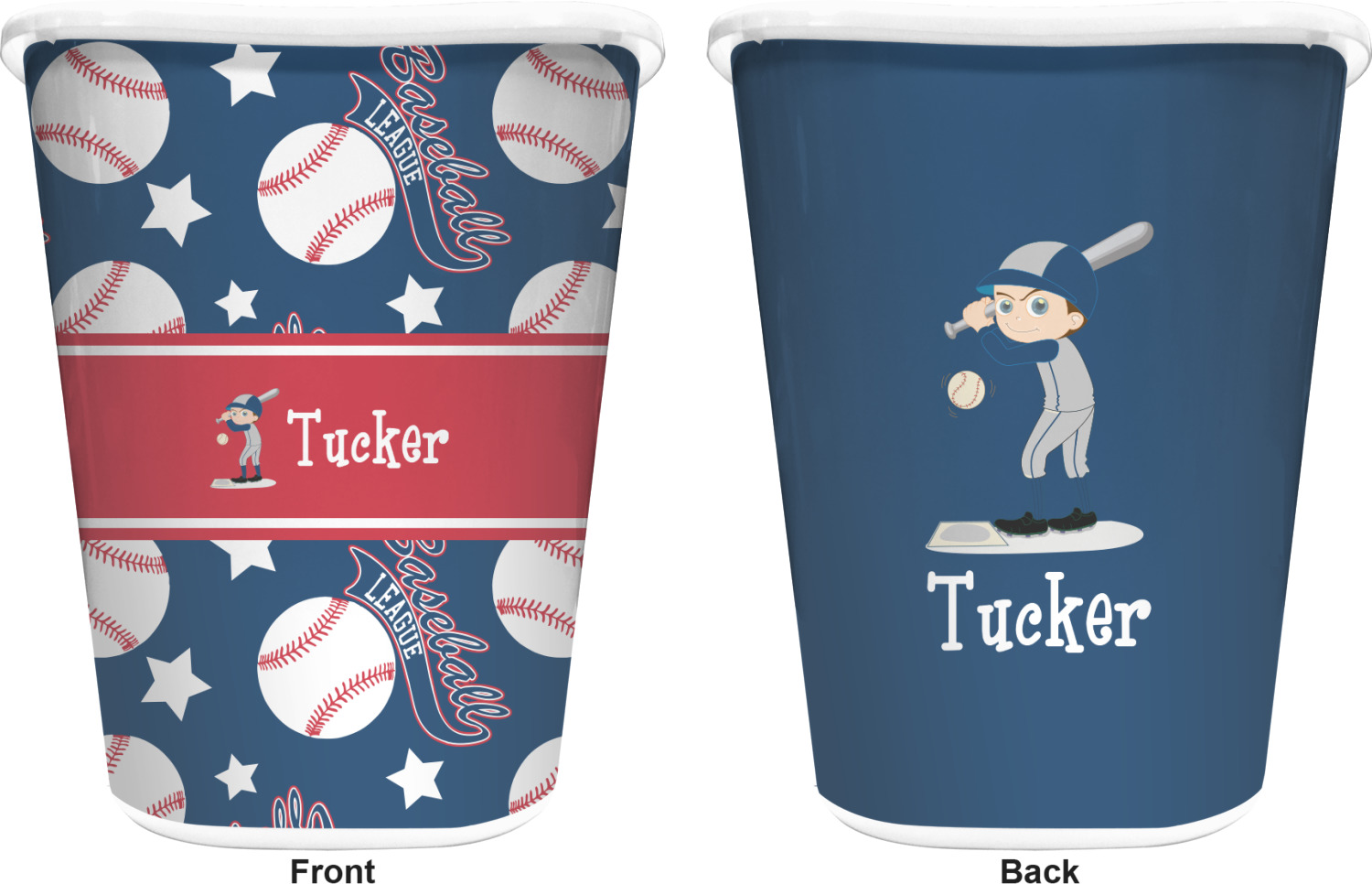 Custom Baseball Waste Basket (Personalized) | YouCustomizeIt