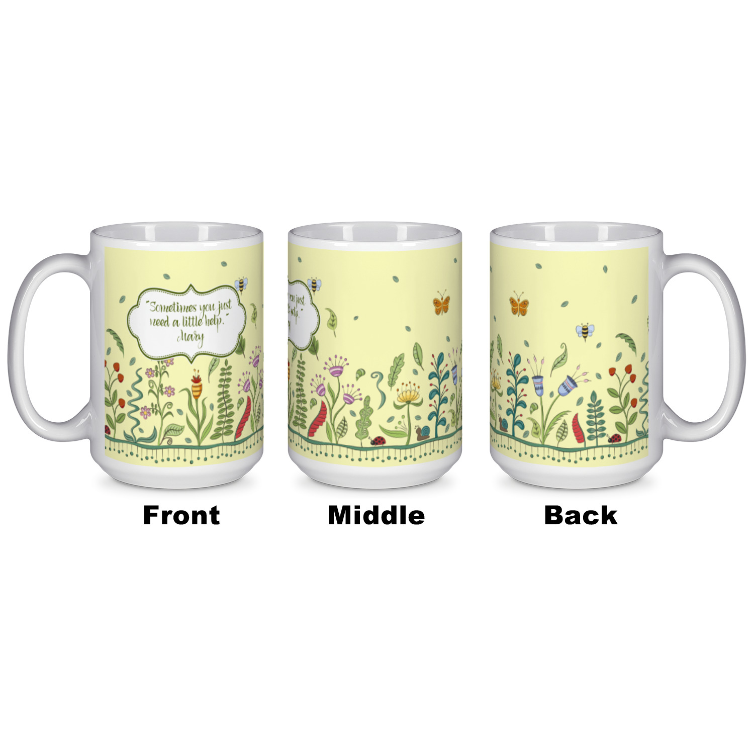Custom 15 oz Coffee Mugs - White | Design & Preview Online | YouCustomizeIt
