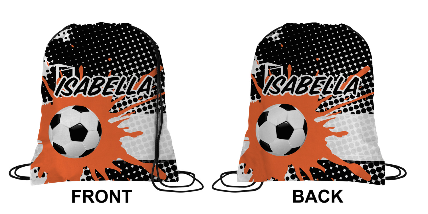 Custom Soccer Drawstring Backpack (Personalized) | YouCustomizeIt