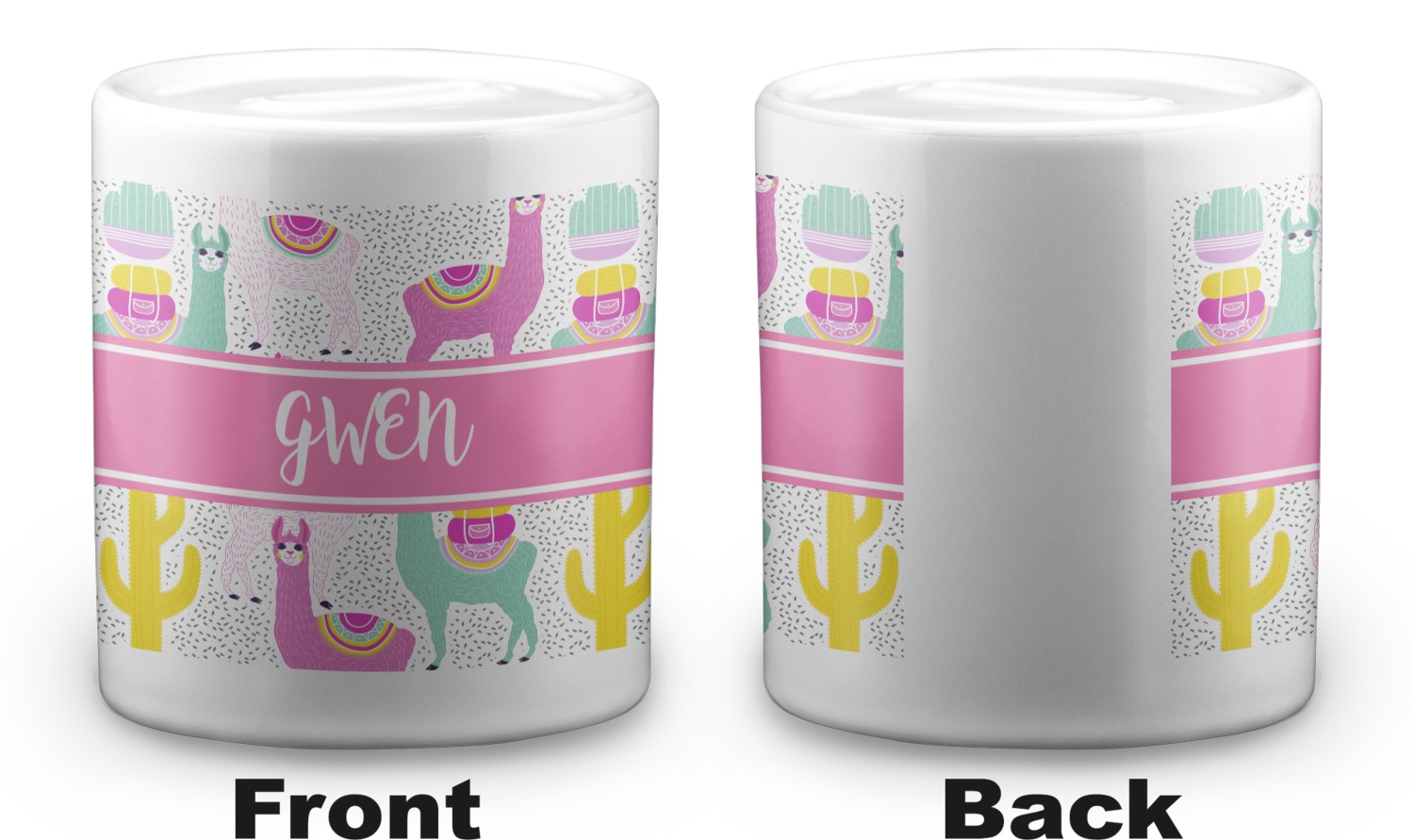 Custom Llamas Coin Bank (Personalized) | YouCustomizeIt