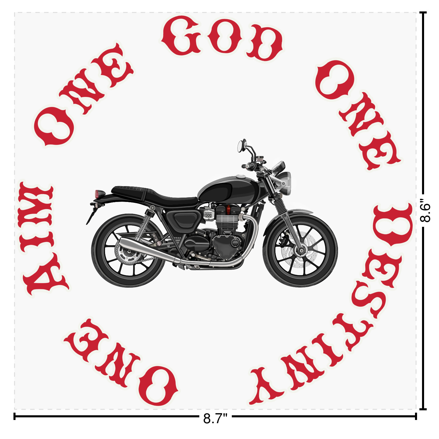 Custom Motorcycle Graphic Decal - Custom Sizes (Personalized ...