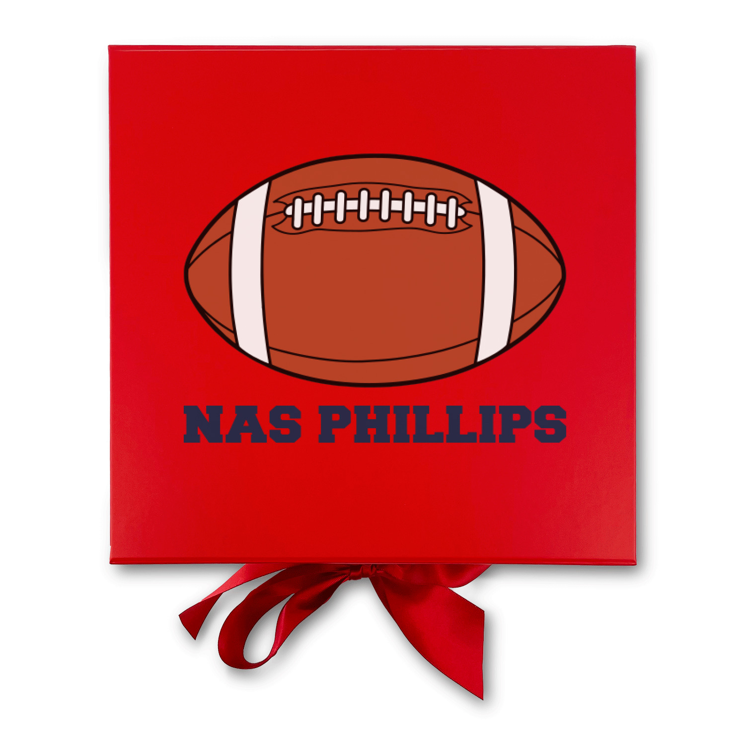 Custom Football Jersey Gift Box with Magnetic Lid (Personalized ...