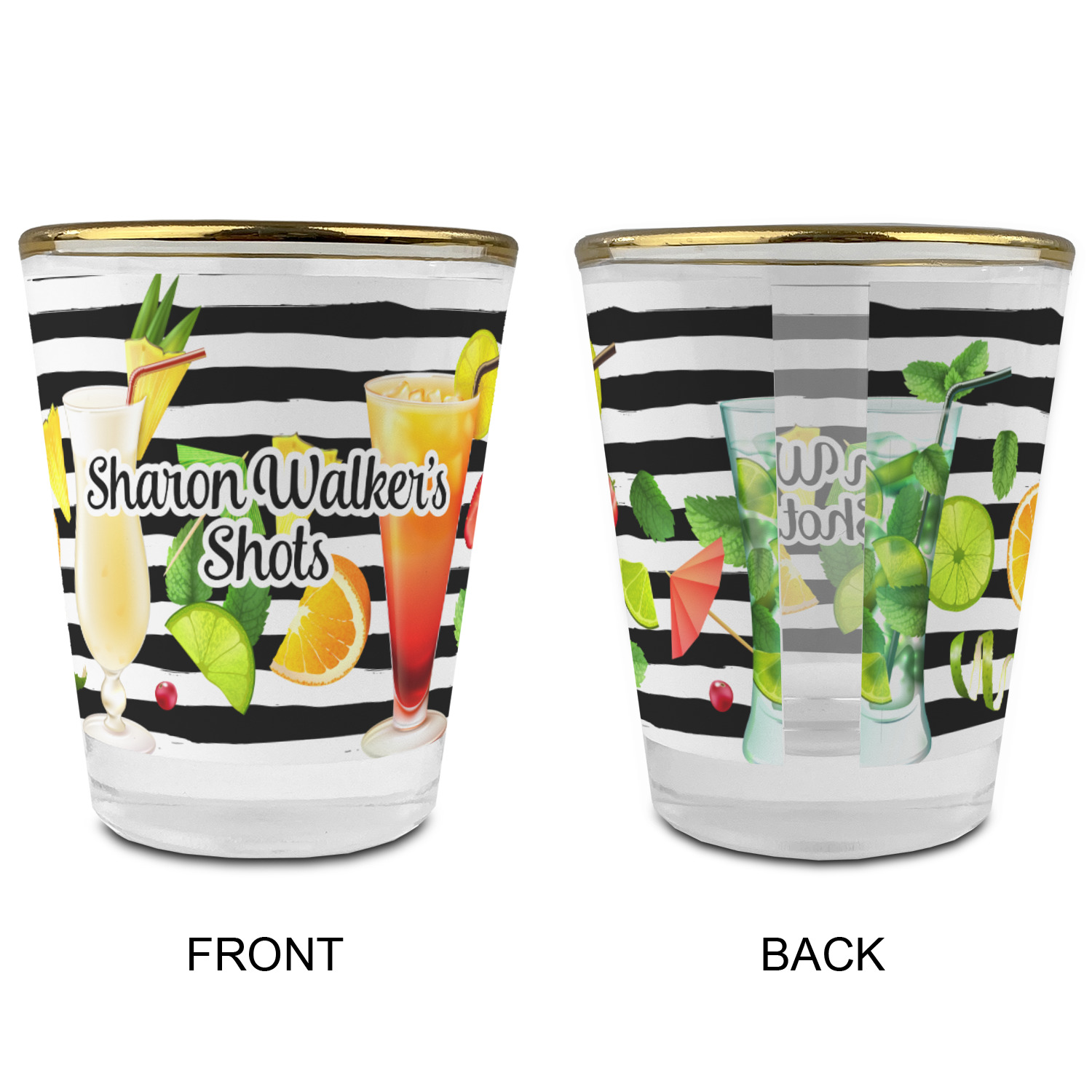 Custom Glass Shot Glasses - 1.5 oz | Design & Preview Online ...
