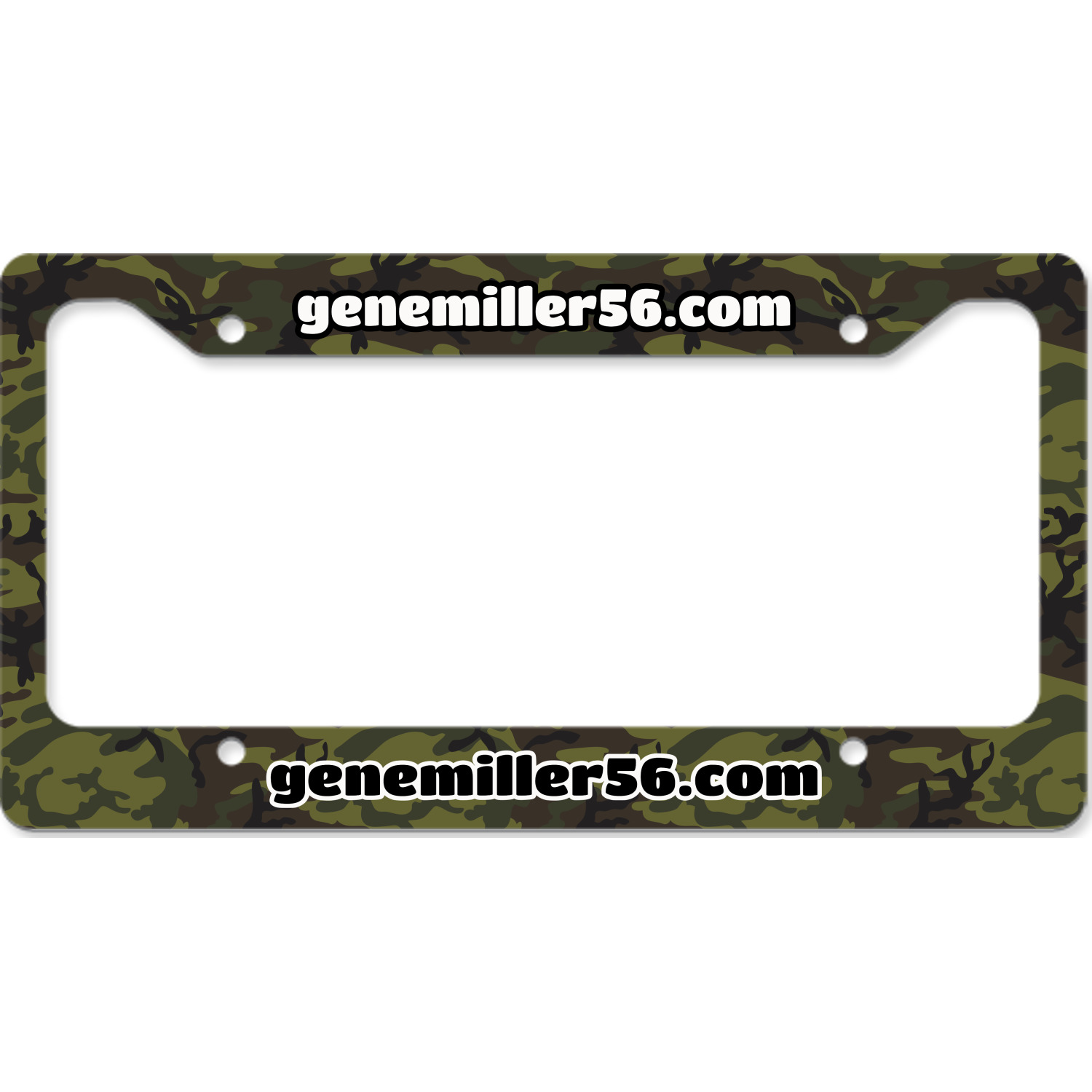Design Your Own License Plate Frame - Style B | YouCustomizeIt