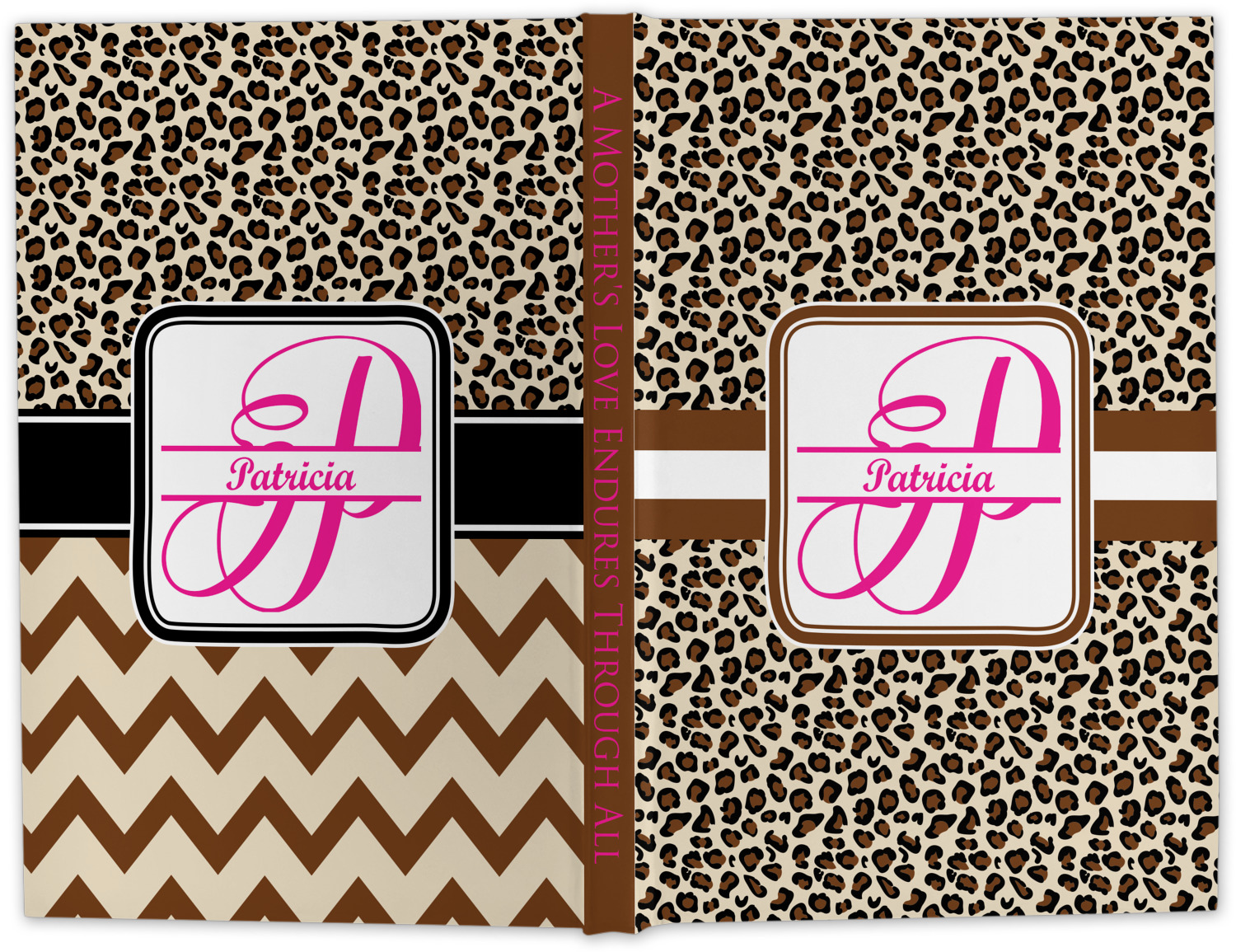 Custom Leopard Print Hardbound Journal (Personalized) | YouCustomizeIt