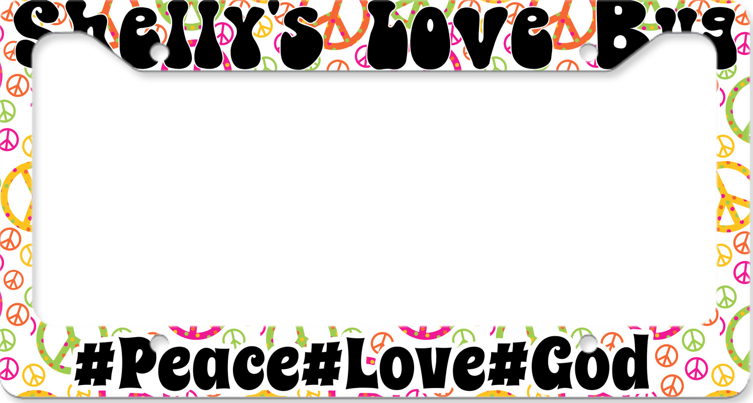 Custom License Plate Frames | Design & Preview Online - YouCustomizeIt