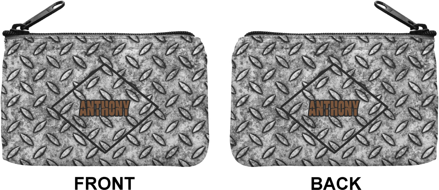 Custom Diamond Plate Rectangular Coin Purse (Personalized) | YouCustomizeIt