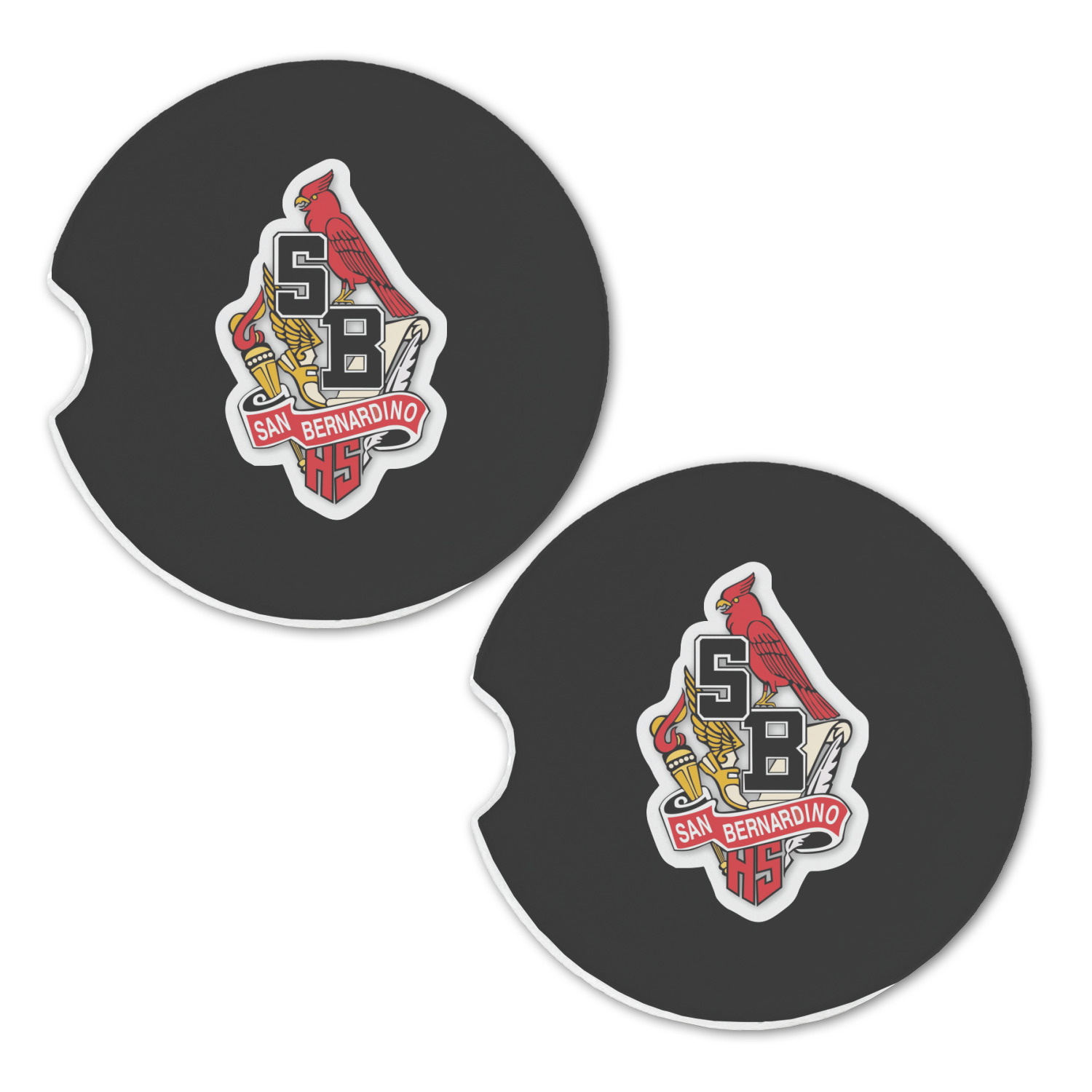 Design Your Own Sandstone Car Coasters - Set of 2 | YouCustomizeIt