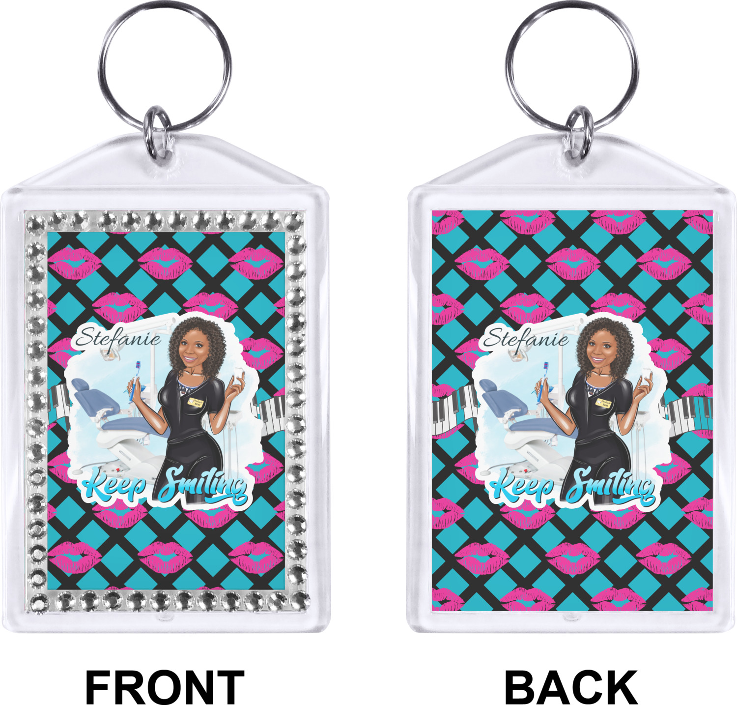 Custom Bling Keychains | Design & Preview Online | YouCustomizeIt