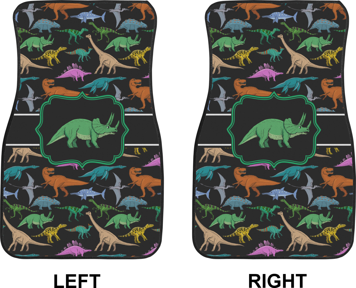 Custom Dinosaurs Car Floor Mats (Personalized) | YouCustomizeIt