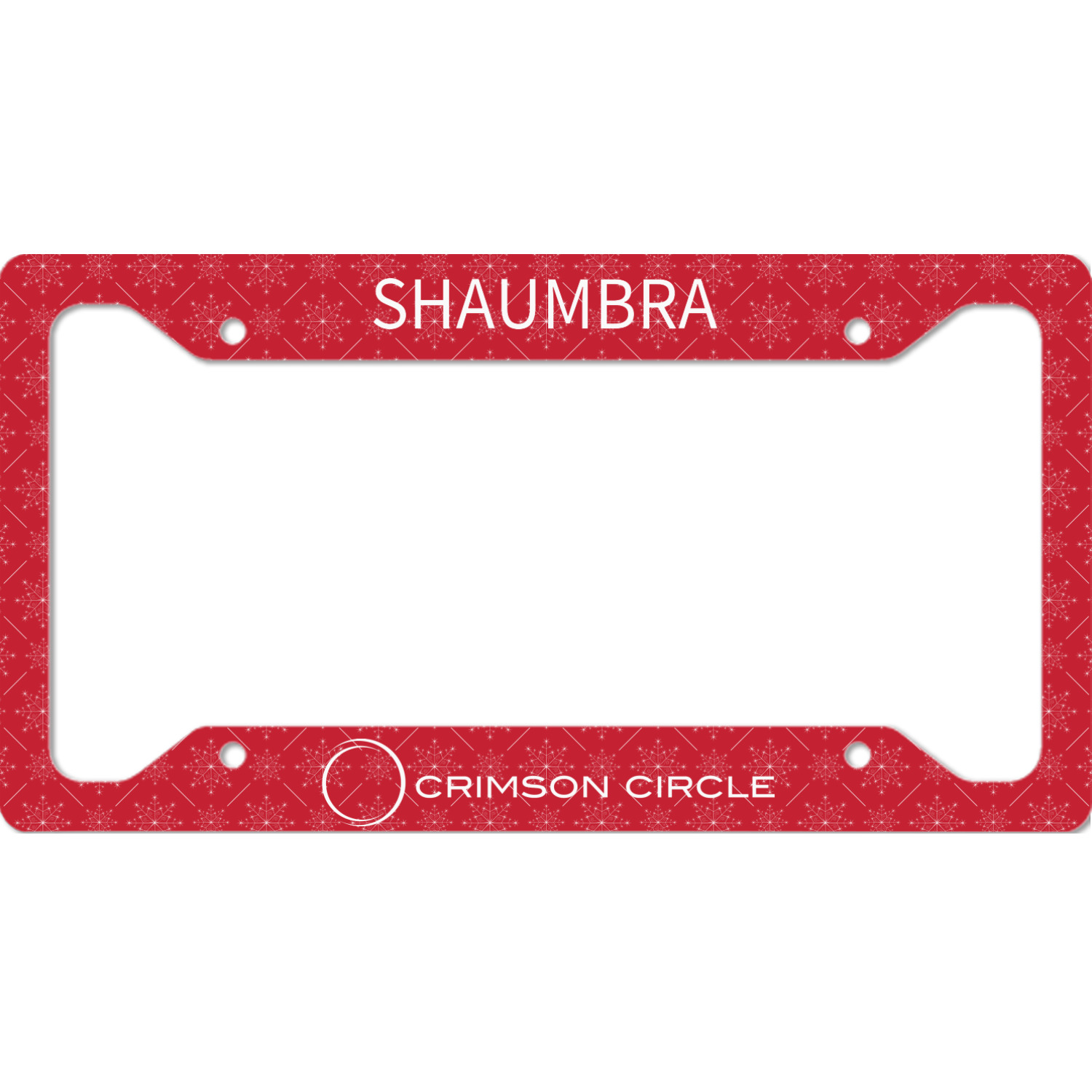 Design Your Own License Plate Frame - Style B | YouCustomizeIt