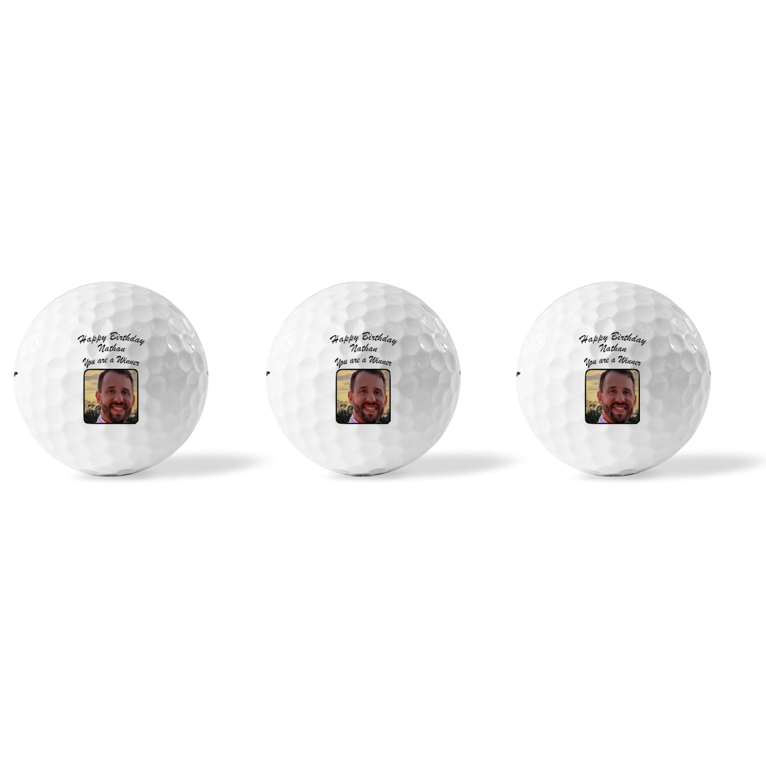 Custom Photo Birthday Golf Balls | YouCustomizeIt
