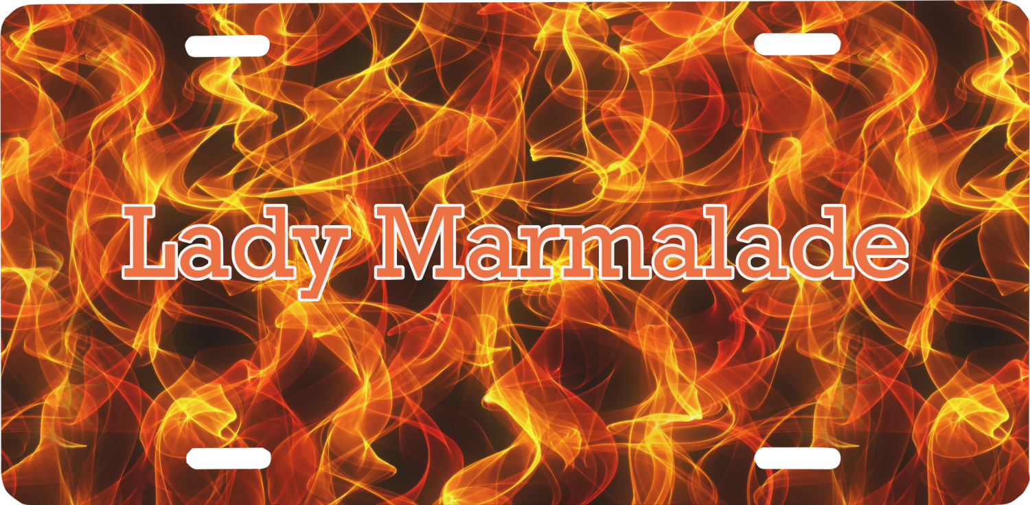 Custom Fire Front License Plate (Personalized) | YouCustomizeIt