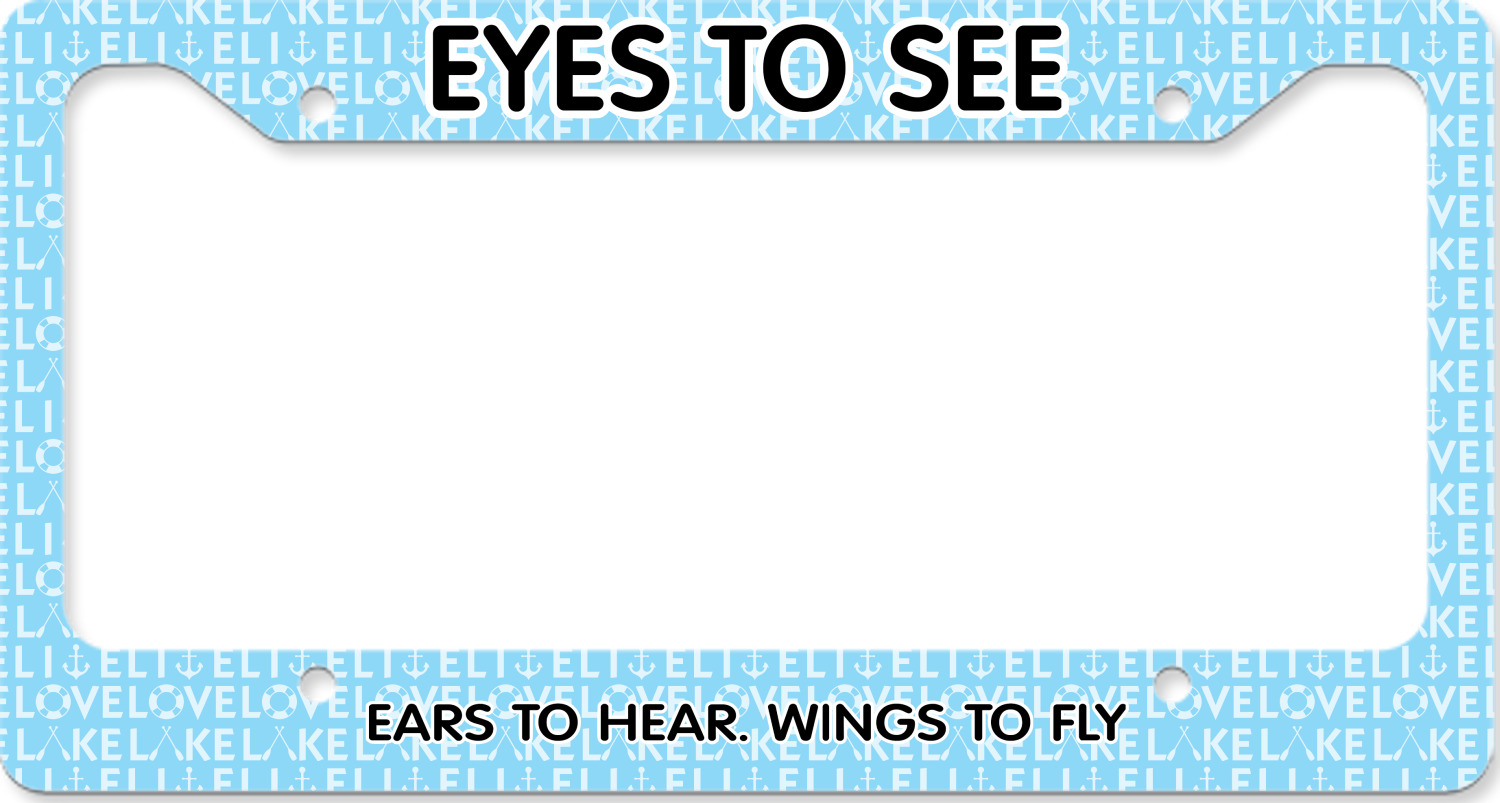 Custom Live Love Lake License Plate Frame - Style B (Personalized ...