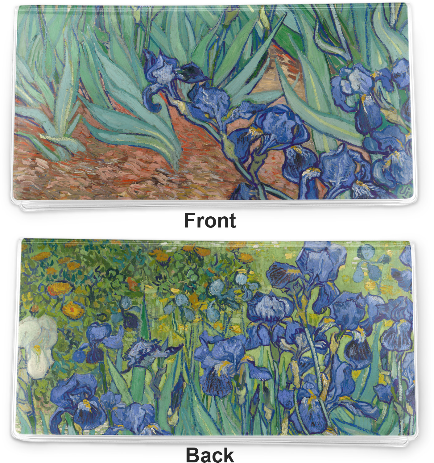 Custom Irises (Van Gogh) Vinyl Checkbook Cover | YouCustomizeIt
