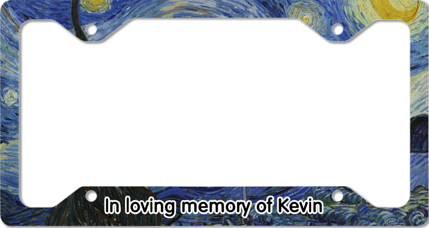 Custom License Plate Frames - Style C | Design & Preview Online ...