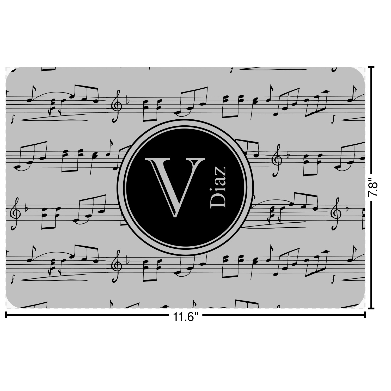Custom Musical Notes Laptop Skin - Custom Sized (Personalized ...