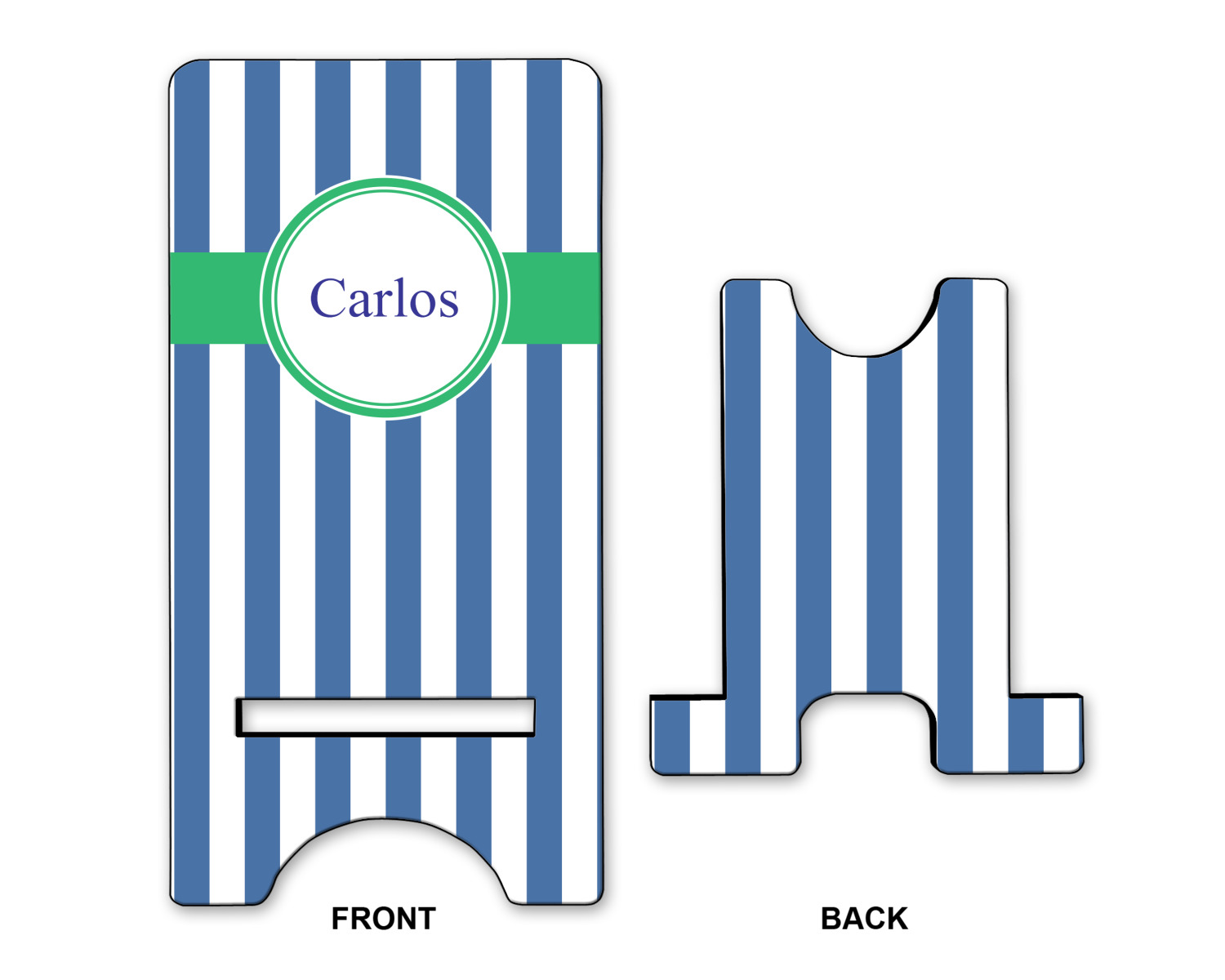 Custom Stripes Cell Phone Stand (Personalized) | YouCustomizeIt
