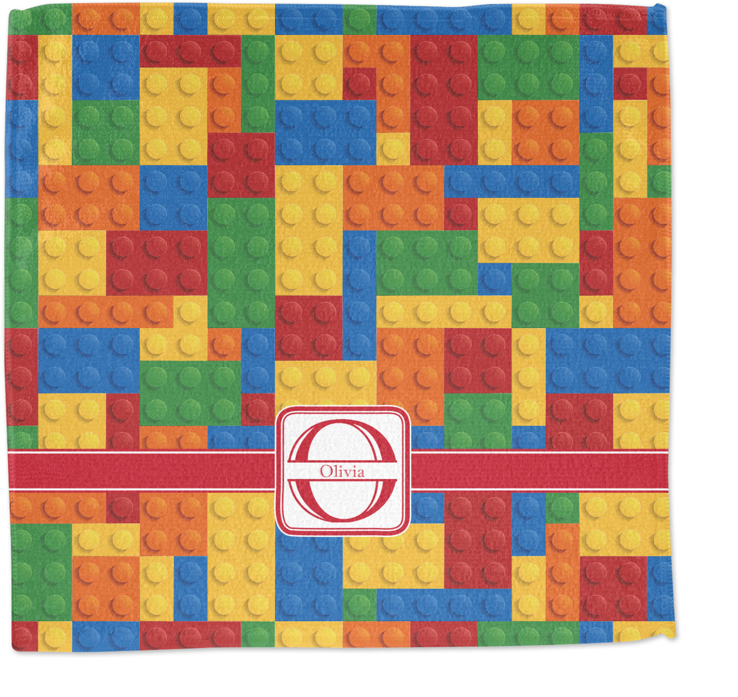 Custom Building Blocks Facecloth / Wash Cloth (Personalized ...