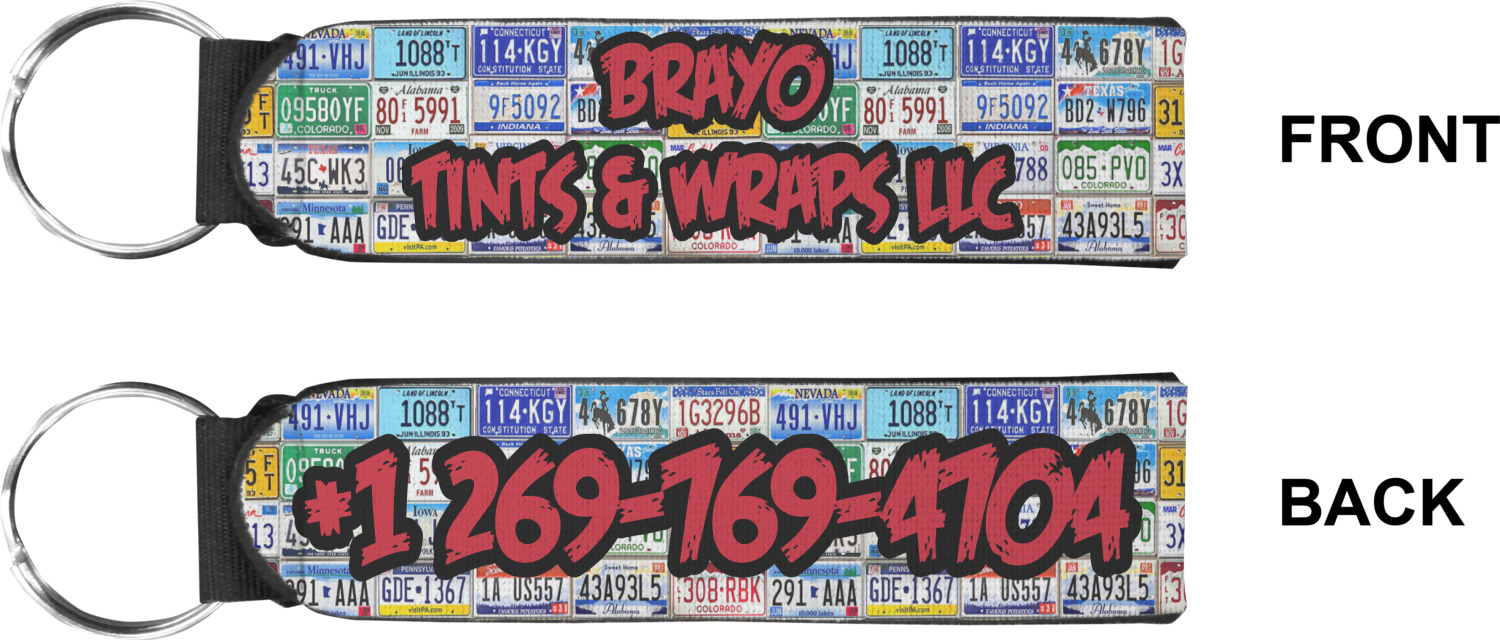 Custom Neoprene Keychain Fobs | Design & Preview Online | YouCustomizeIt