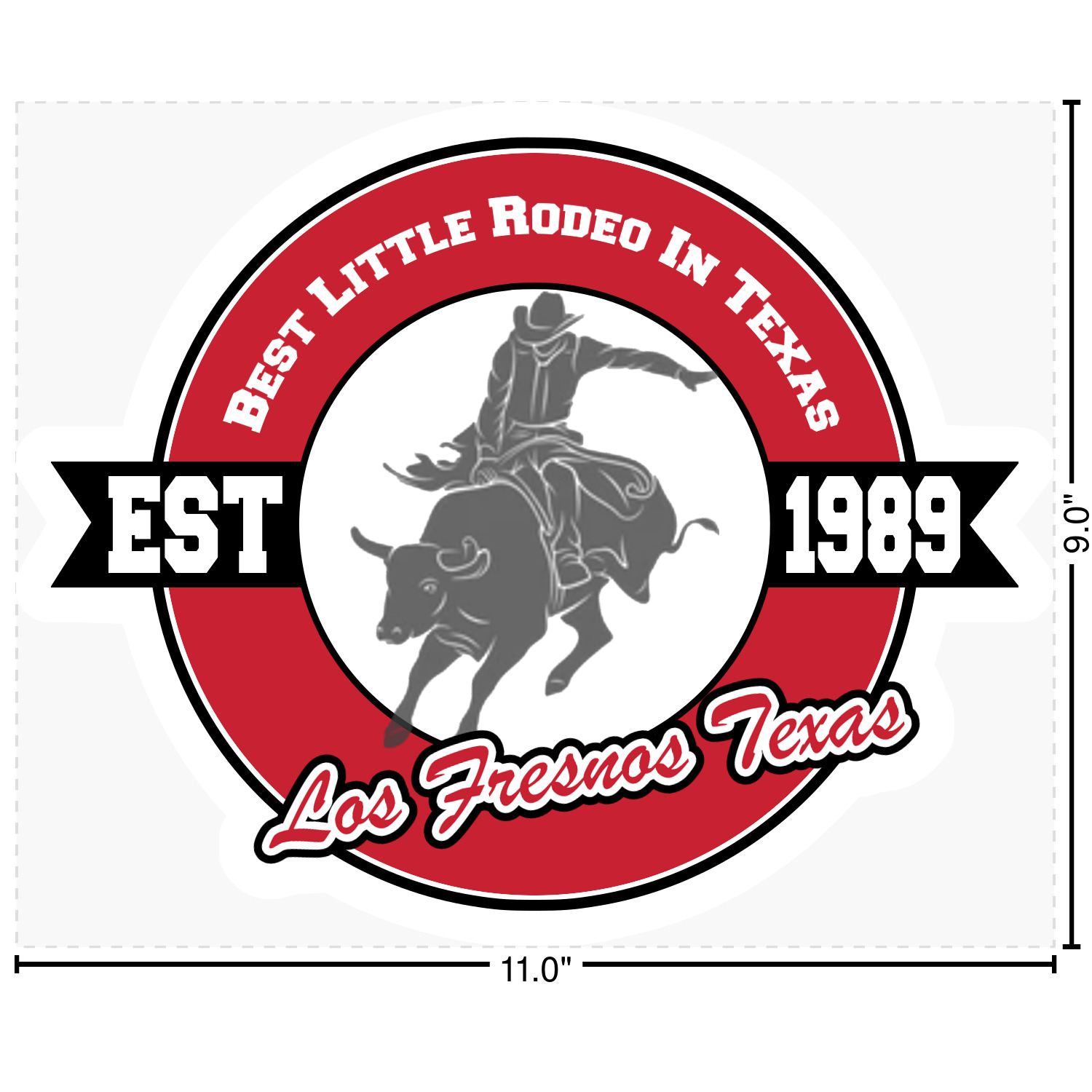 Custom Logo & Tag Line Twill Iron On Patch - Custom Shape (Personalized ...