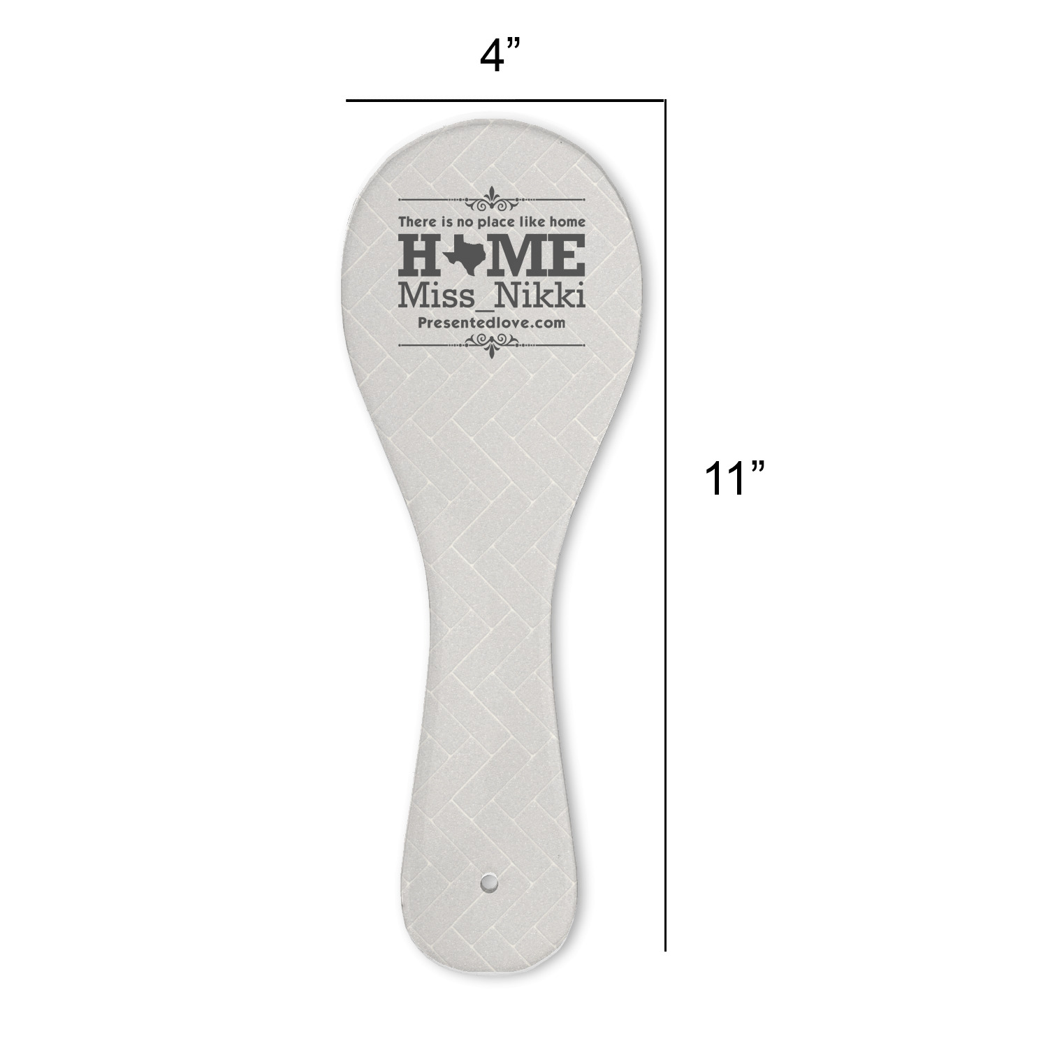 Custom Home State Ceramic Spoon Rest (Personalized) | YouCustomizeIt