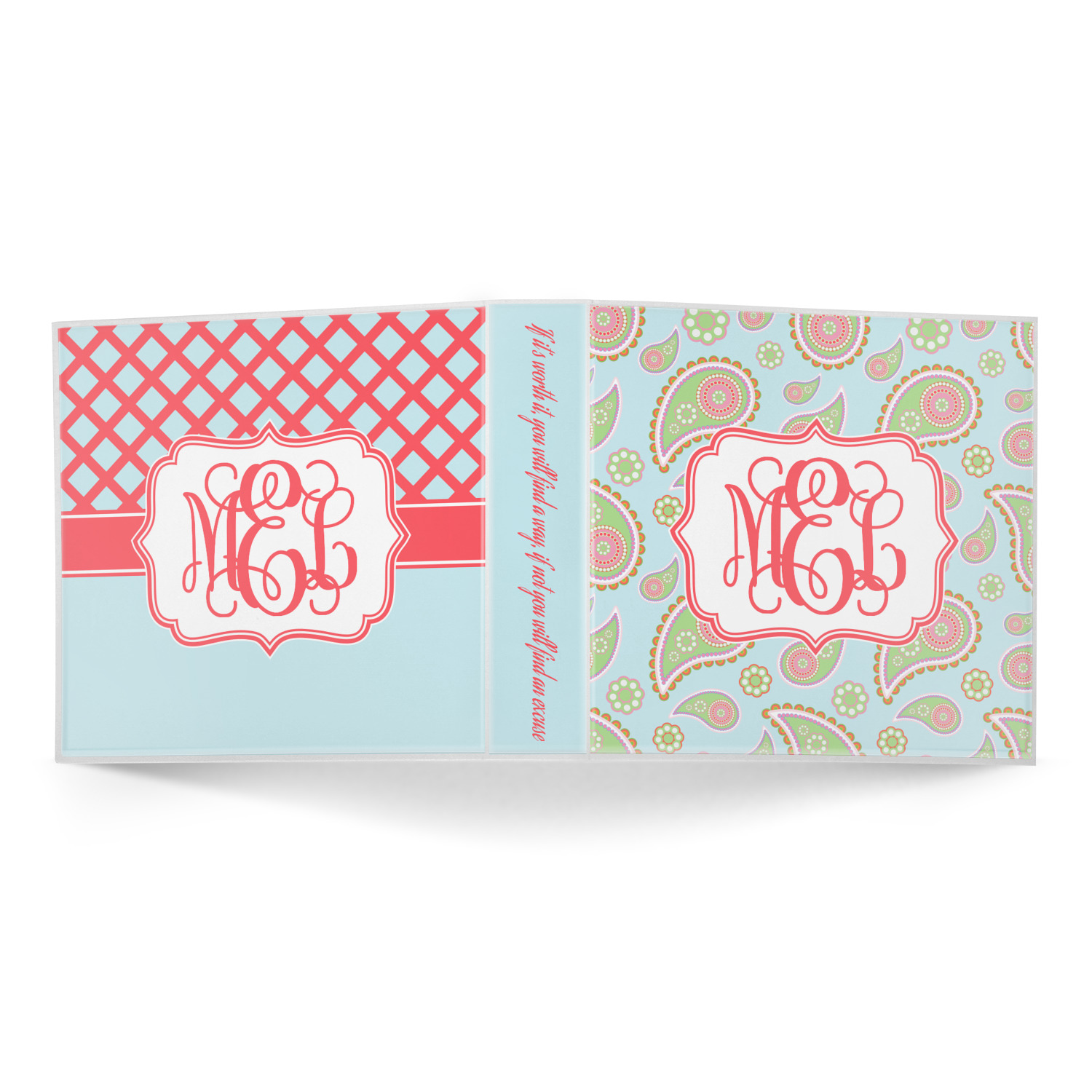 Custom Blue Paisley 3-Ring Binder (Personalized) | YouCustomizeIt