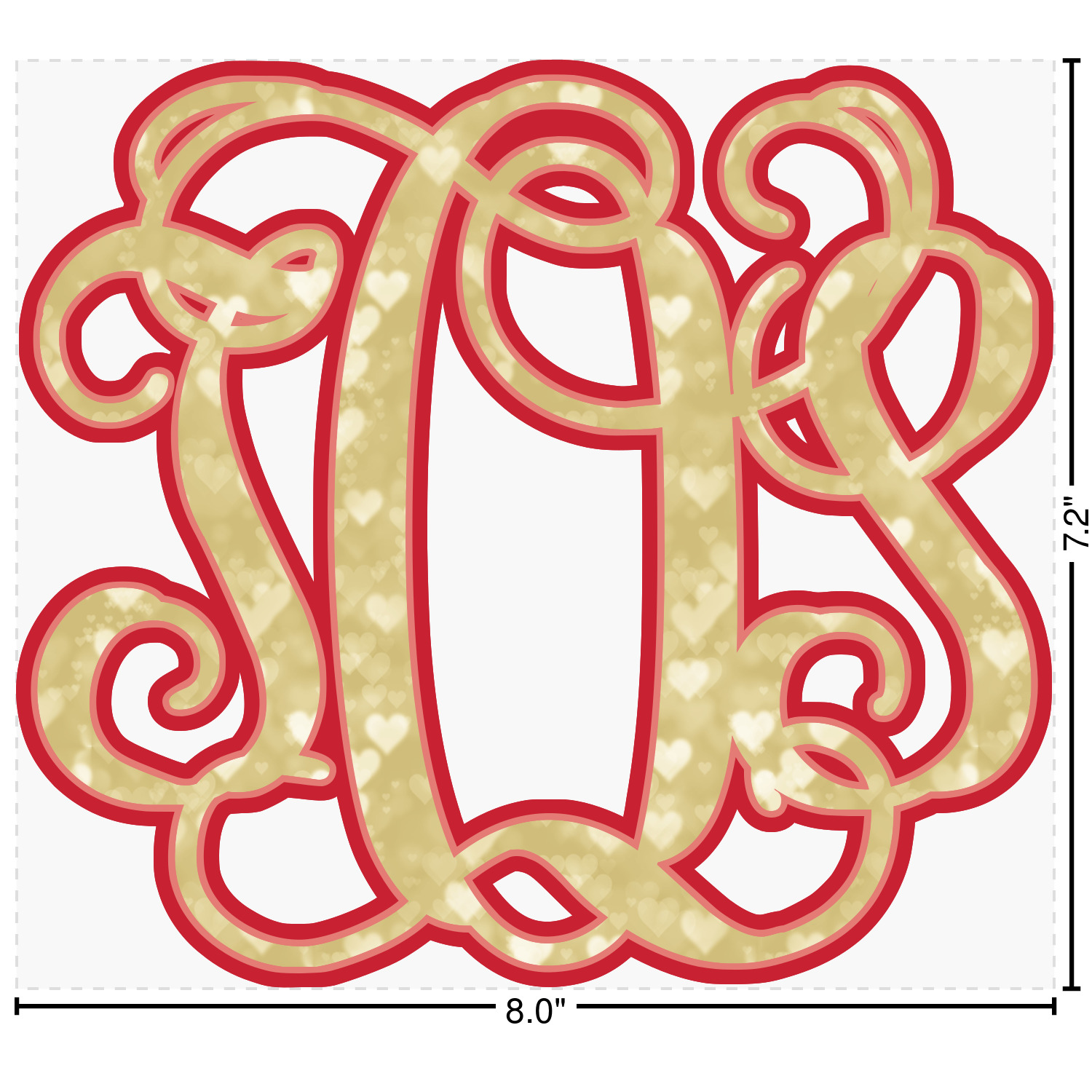 Custom Monogram Monogram Car Decal | YouCustomizeIt