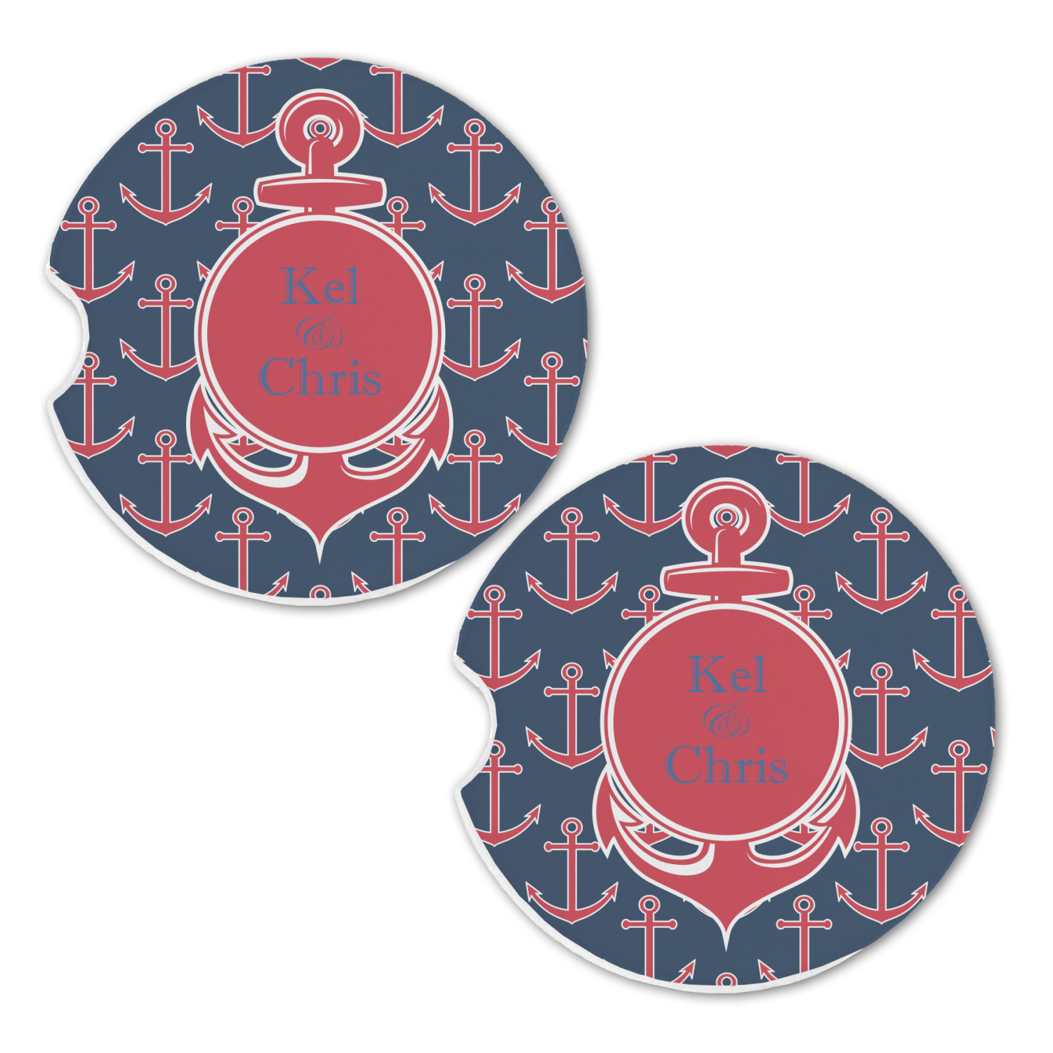 Design Your Own Sandstone Car Coasters - Set of 2 - YouCustomizeIt