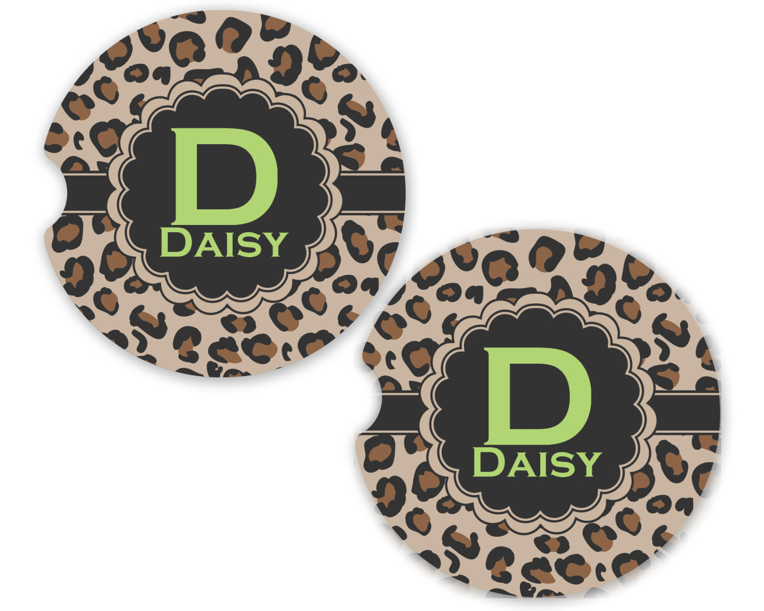 Custom Watercolor Mandala Sandstone Car Coasters (Personalized ...