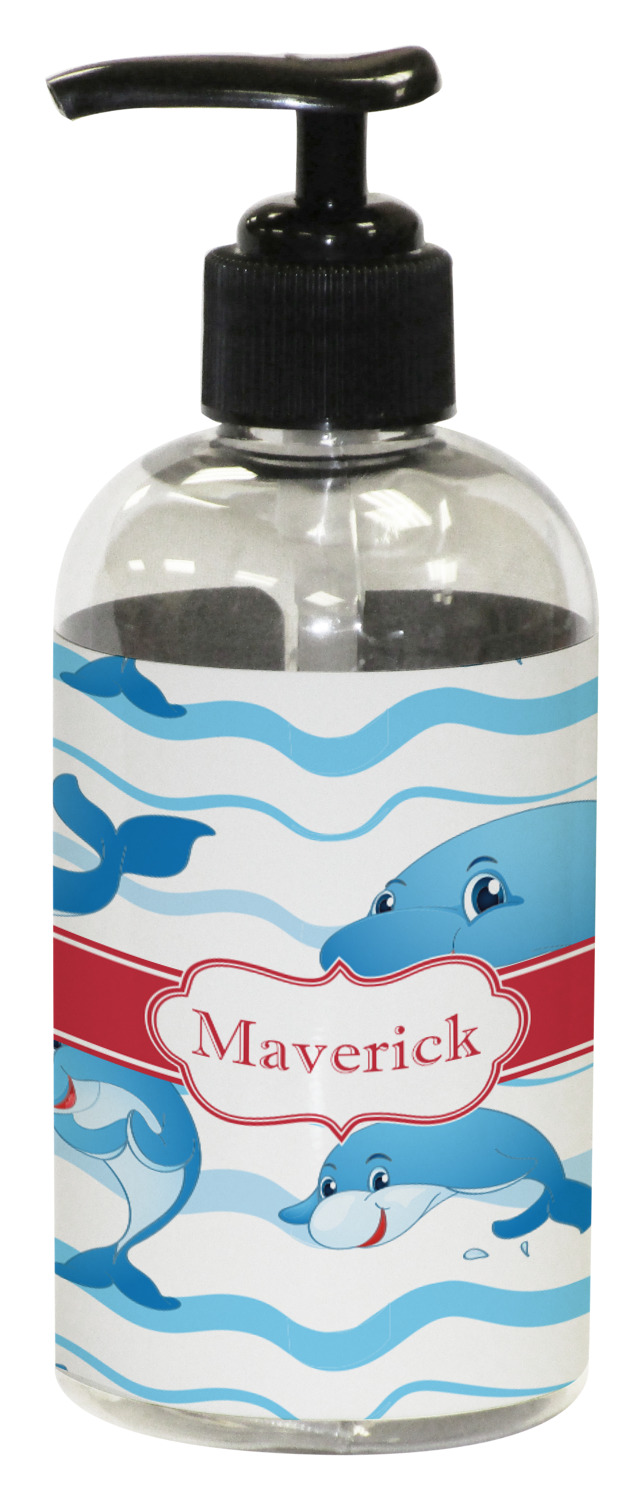 Custom Dolphins Plastic Soap / Lotion Dispenser (Personalized ...
