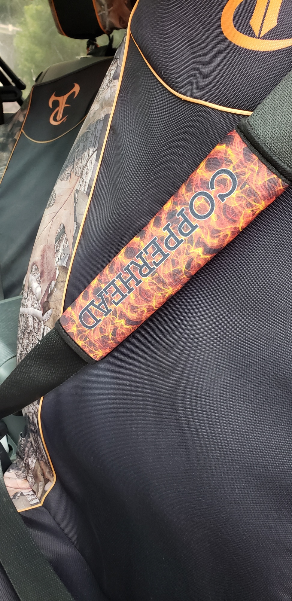 Custom Fire Seat Belt Covers (Set of 2) (Personalized) | YouCustomizeIt