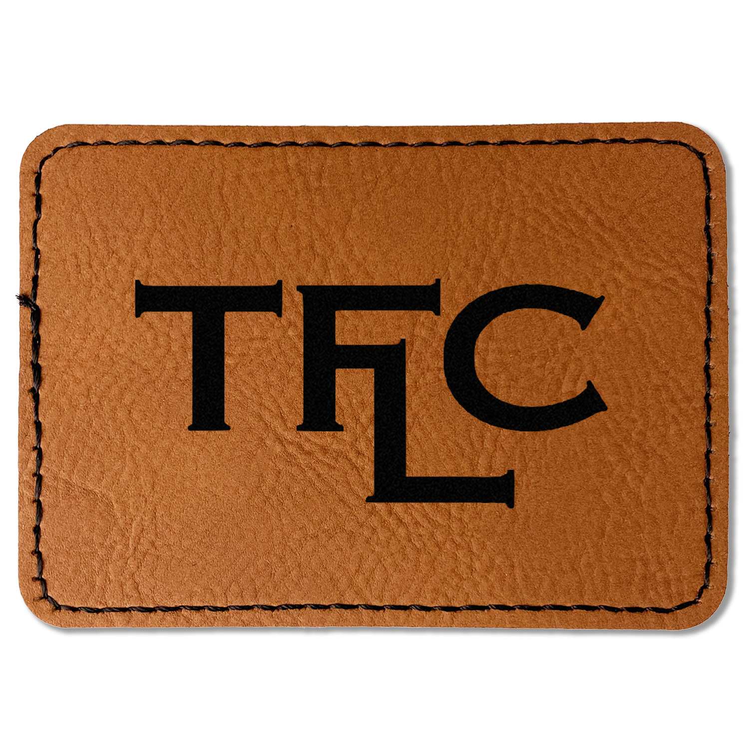 Custom Faux Leather Iron On Patches - Rectangle | Design & Preview ...