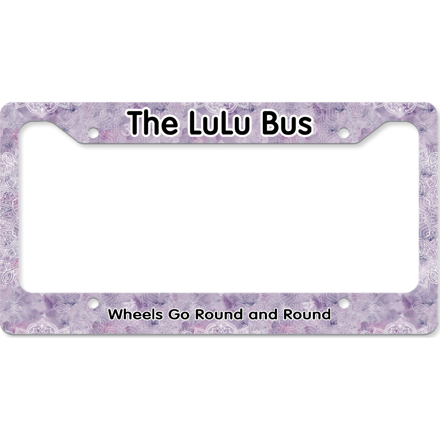 Design Your Own License Plate Frame - Style B | YouCustomizeIt