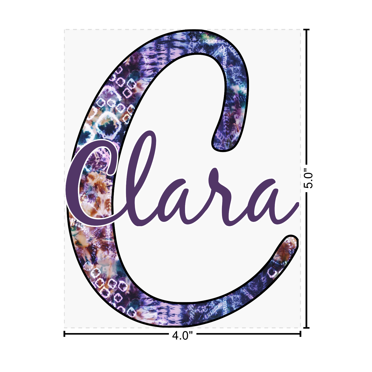 Custom Name & Initial Decals - Up to 18" x 18" | Design & Preview ...
