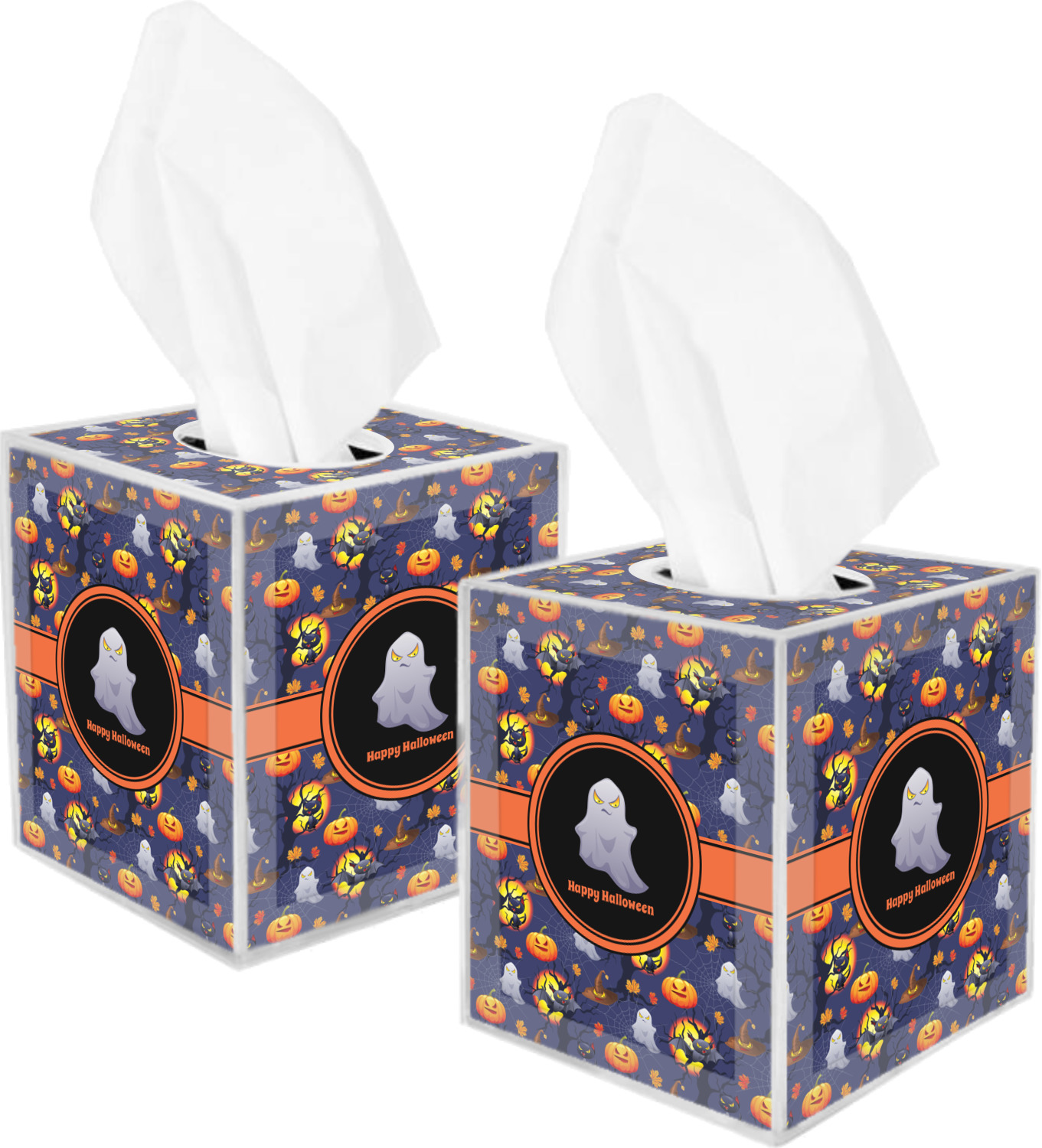 Custom Halloween Night Tissue Box Cover (Personalized) | YouCustomizeIt