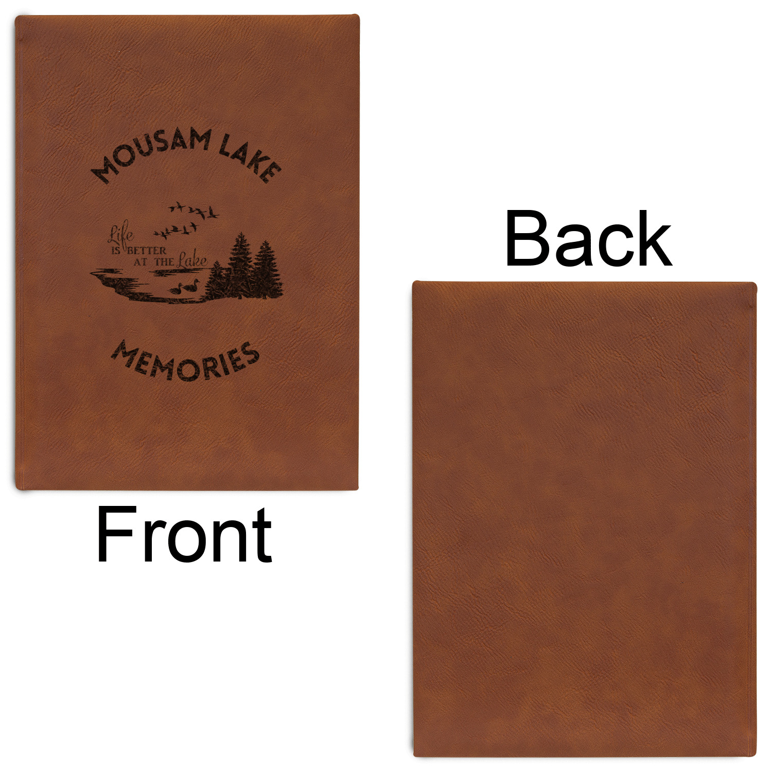 Custom Lake House #2 Leatherette Journal (Personalized) | YouCustomizeIt