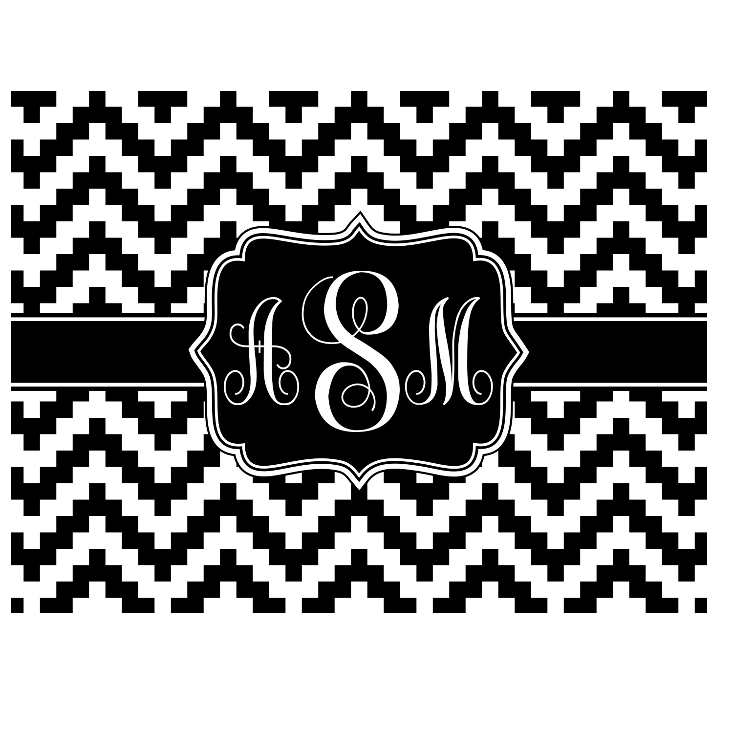 Custom Pixelated Chevron Laptop Skin - Custom Sized (Personalized ...