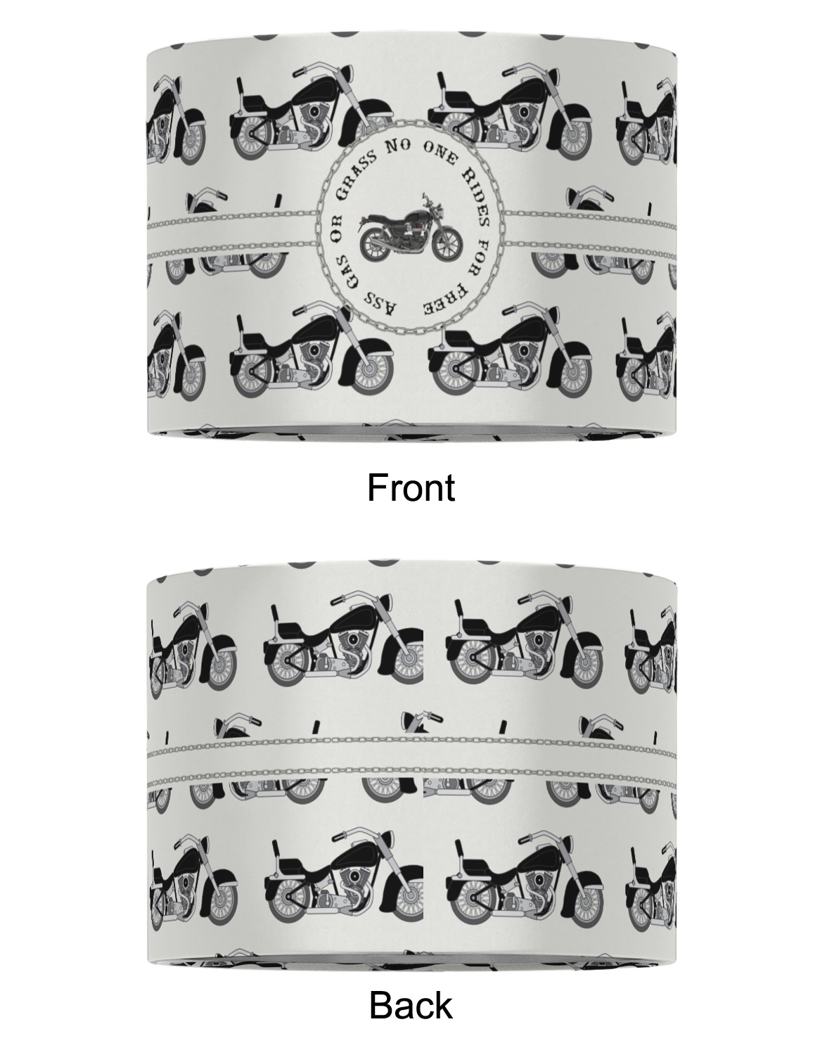 Custom Motorcycle Drum Lamp Shade (Personalized) | YouCustomizeIt