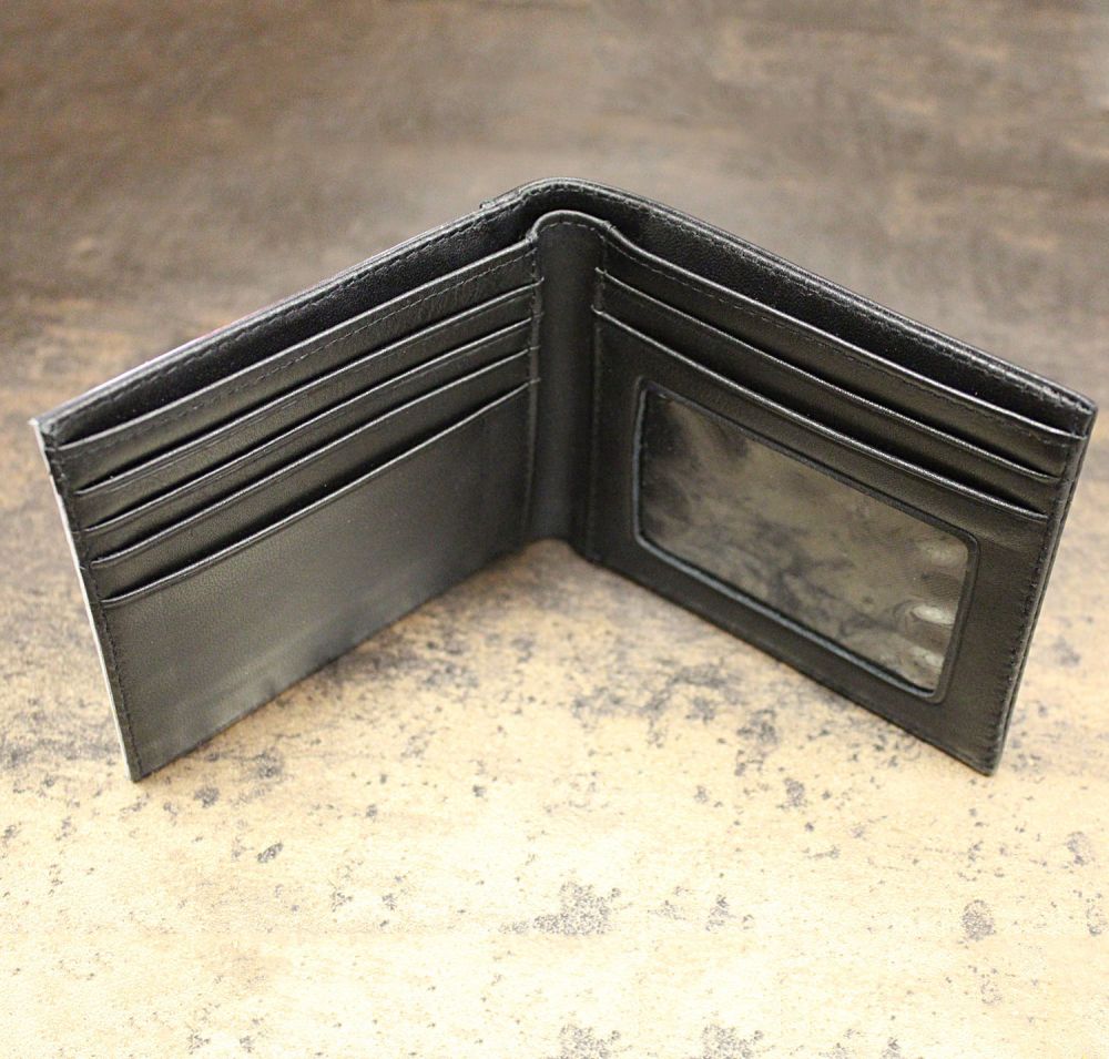 Hunting Camo Genuine Leather Men's Bi-fold Wallet (Personalized ...