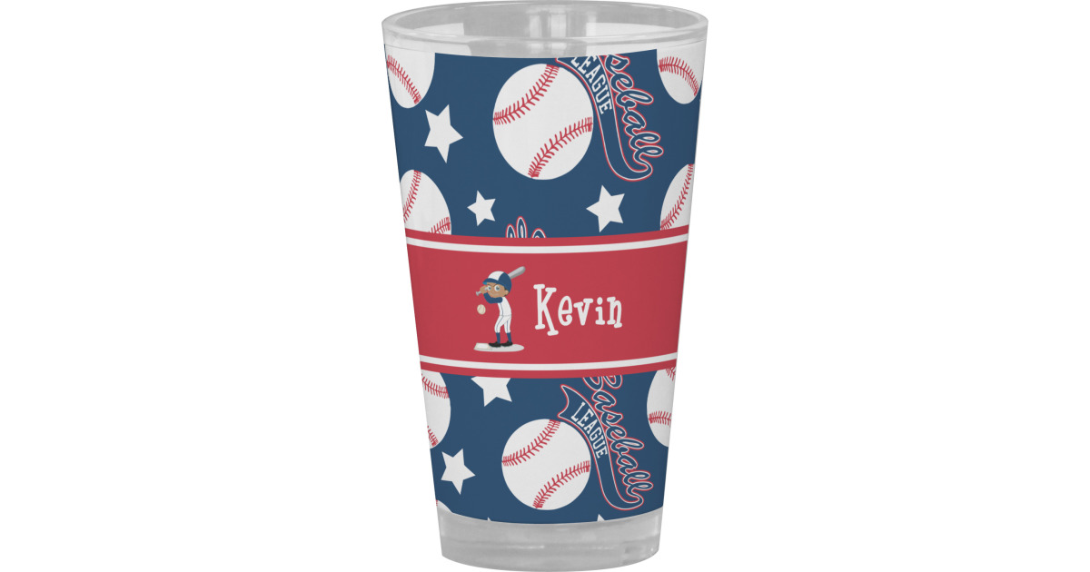 Custom Baseball Pint Glass - Full Color (Personalized) | YouCustomizeIt