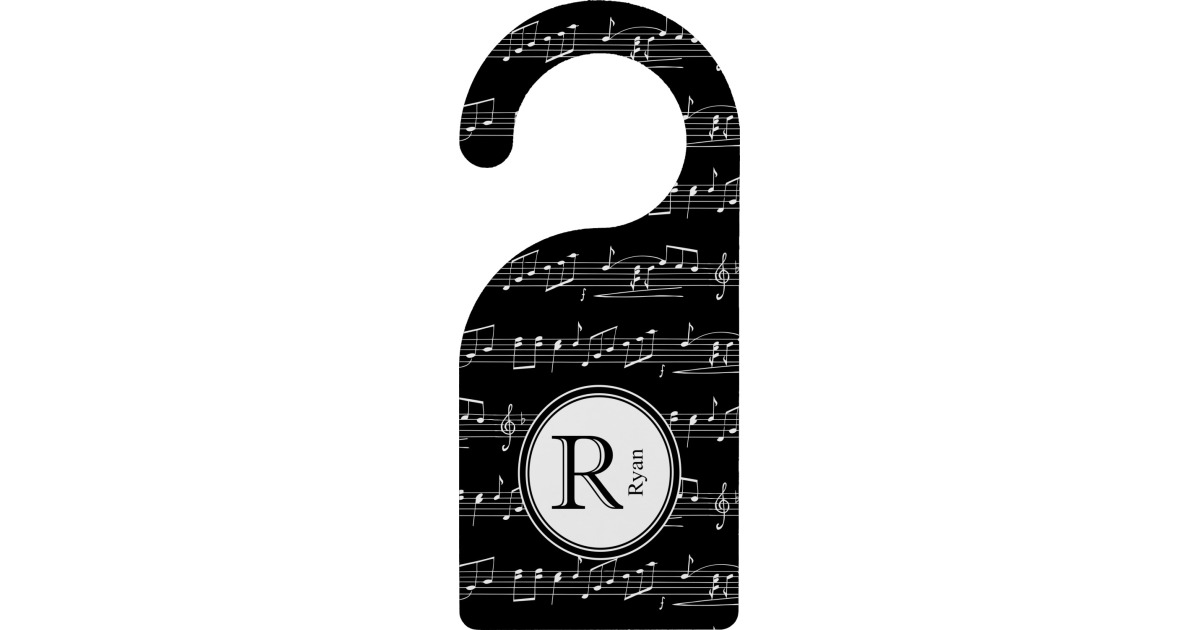 Custom Musical Notes Door Hanger (Personalized) | YouCustomizeIt