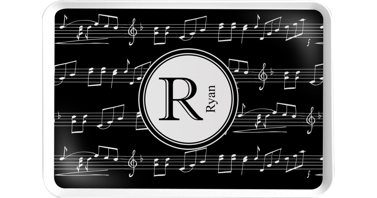 Custom Musical Notes Serving Tray (Personalized) | YouCustomizeIt